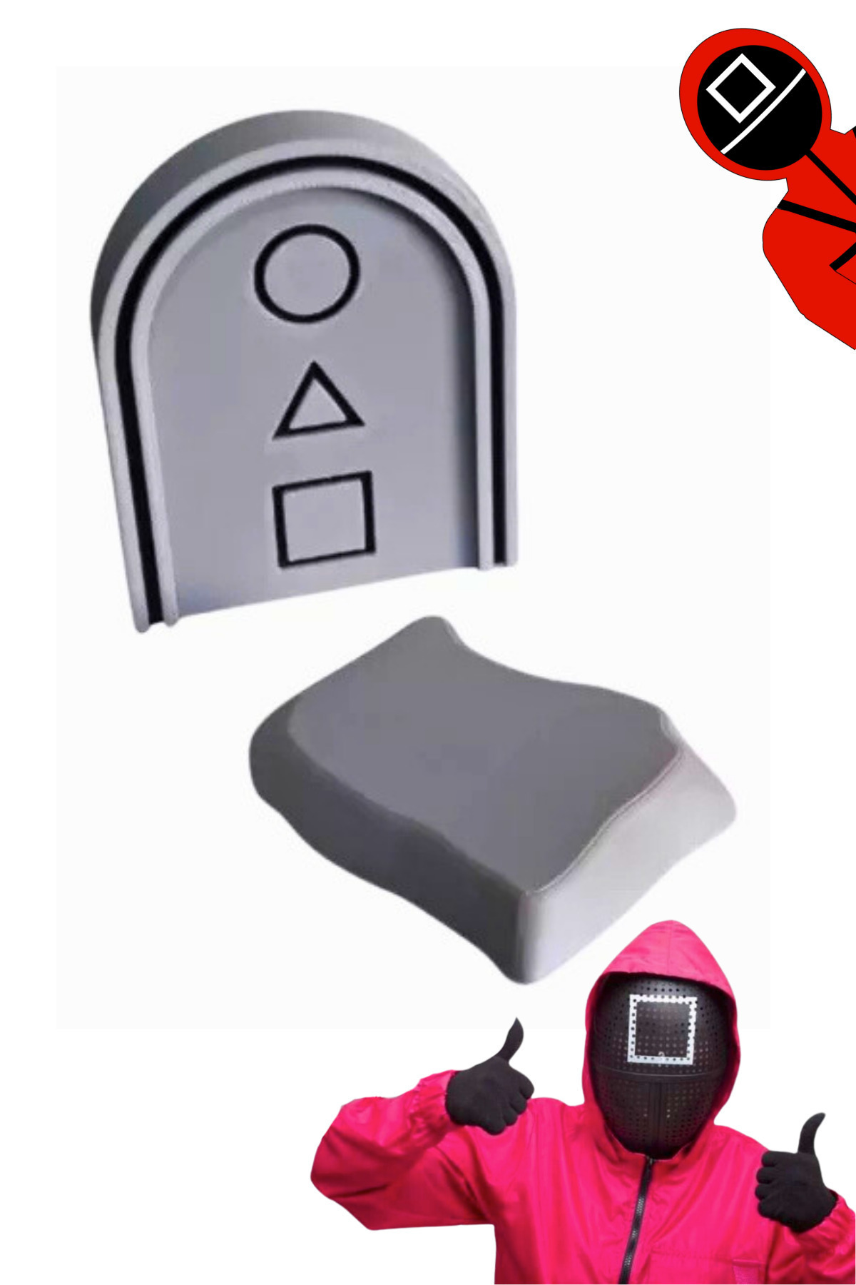 FEEL Squid Game Uçan Taş/Flying Stone Oyunu Plastik Taş Devirme Oyunu ...