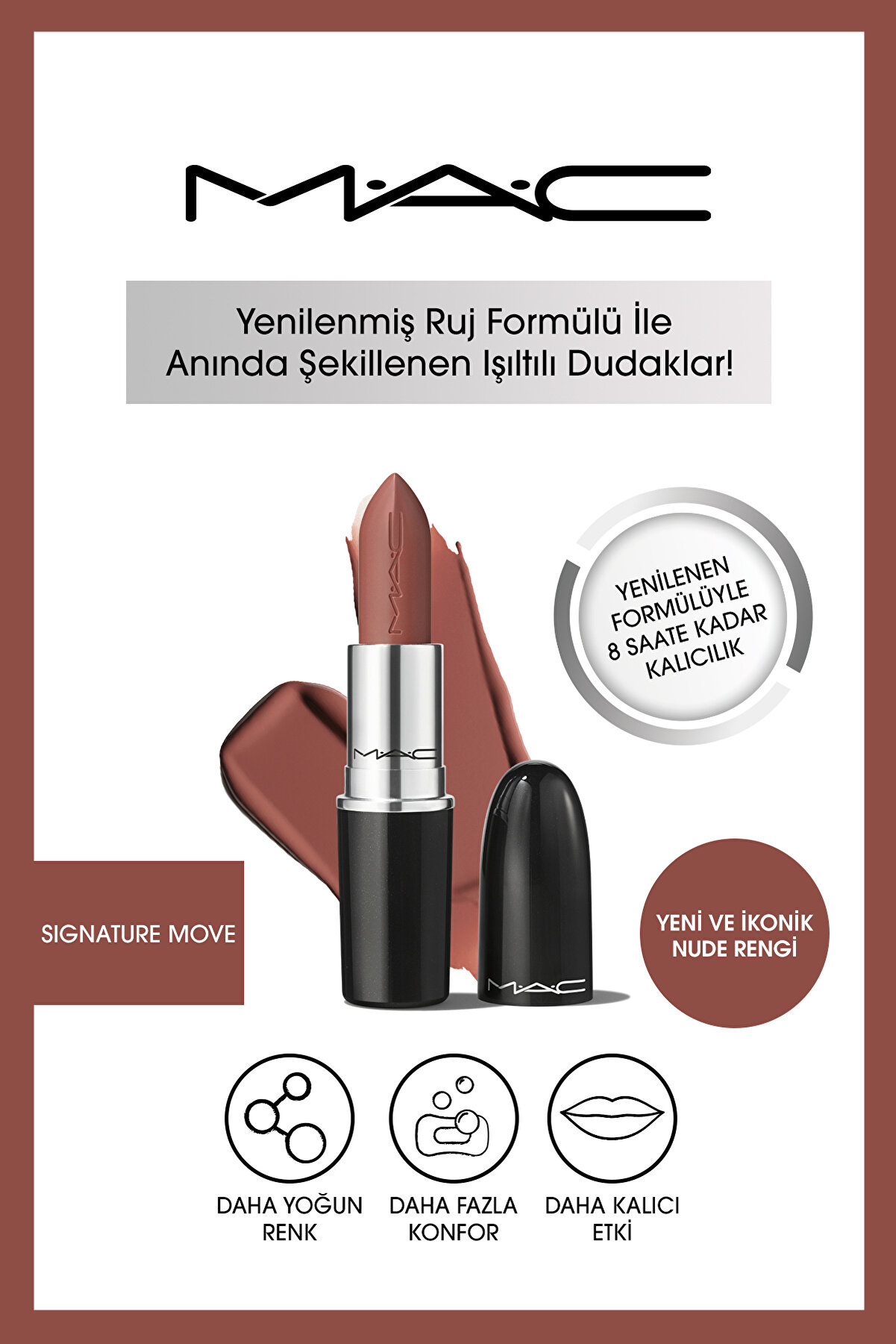 Mac Lustreglass Lipstick SheerShine Ruj - SIGNATURE MOVE 3GM - Fiyatı ...