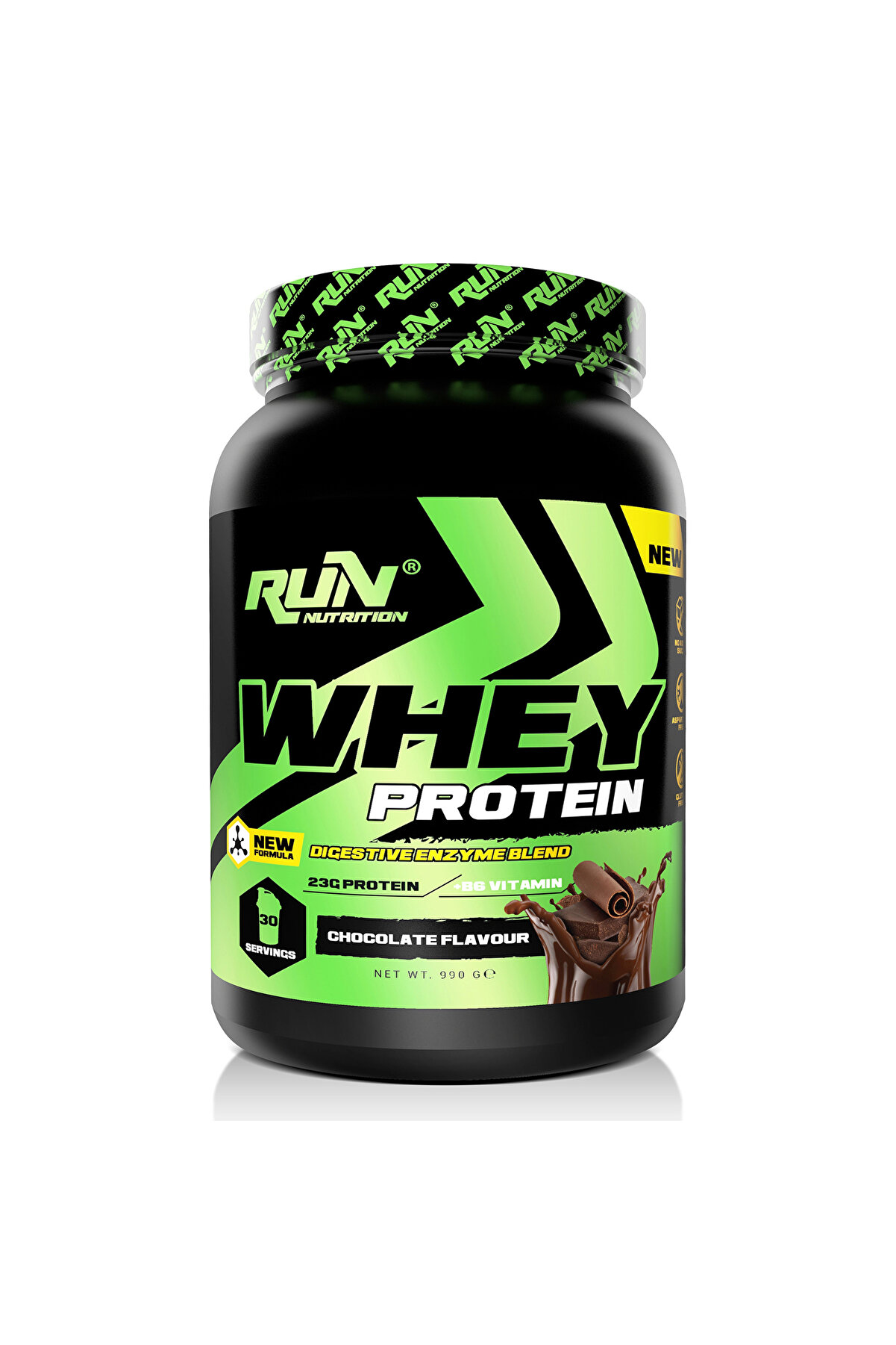 Run Nutrition Whey Protein - 990 g - Çikolata Aromalı - 30 Servis ...