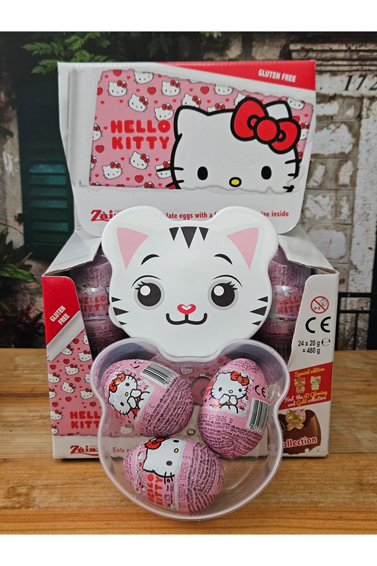 Zaini Hello Kitty Glutensiz Çikolatalı Sürpriz Yumurta 3 Adet & Hediye ...