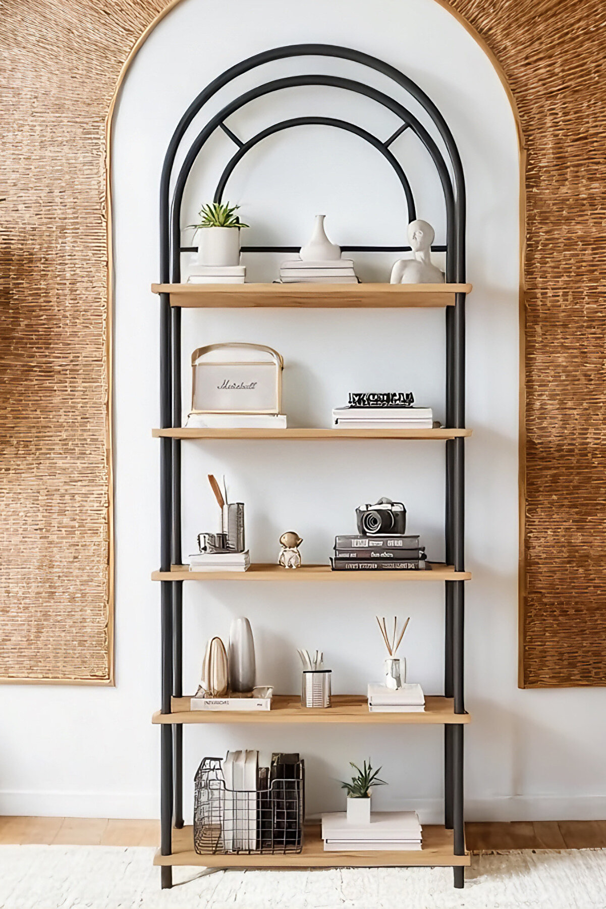 Mobitopya Çevir Kur Bohem Dekoratif Çok Amaçlı Raf Dolap Atlantik Çam ...