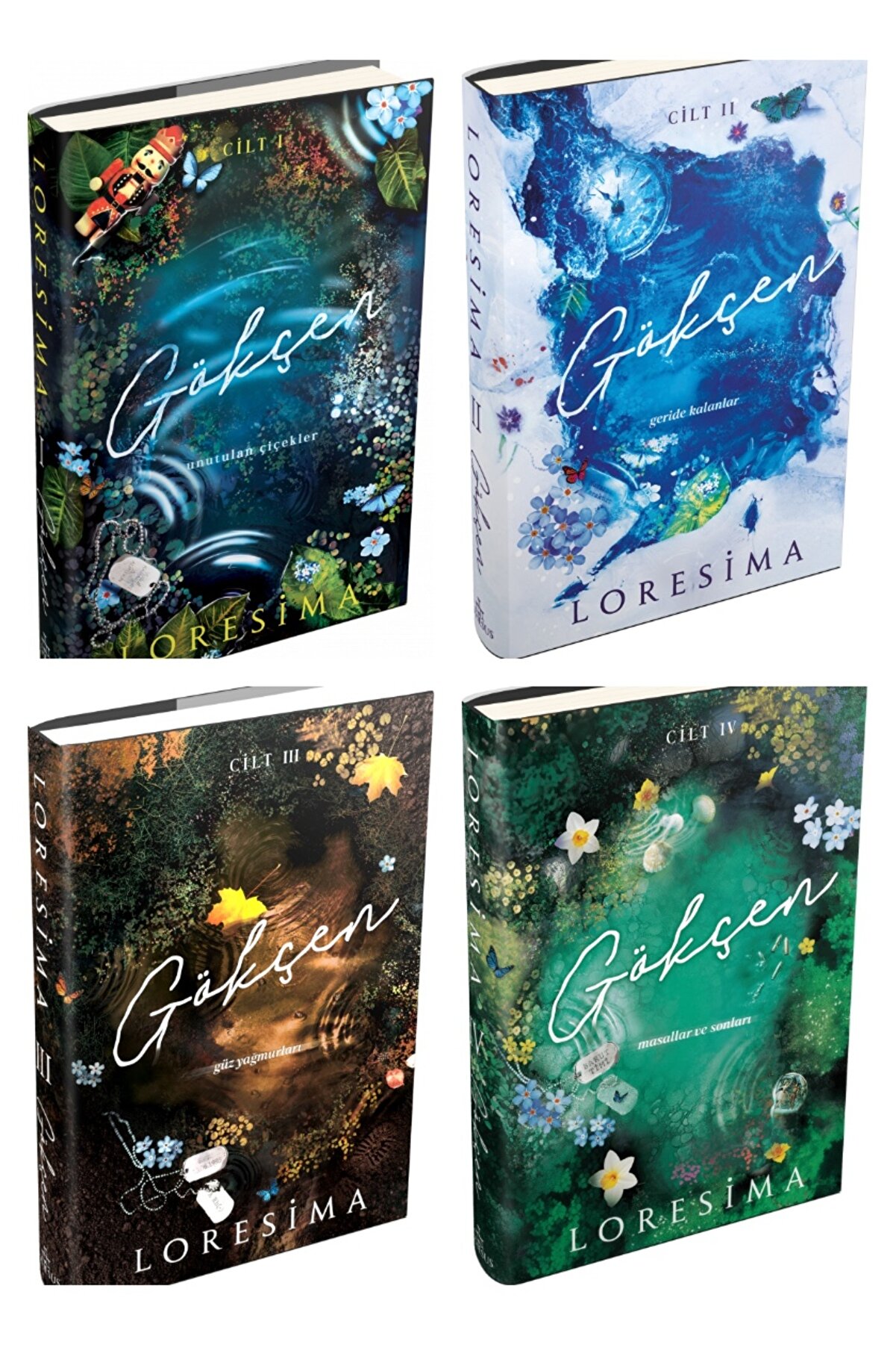 Ephesus Yayınları Gökçen Set 4 Kitap Ciltli Loresima 1.2.3.4.Kitaplar ...