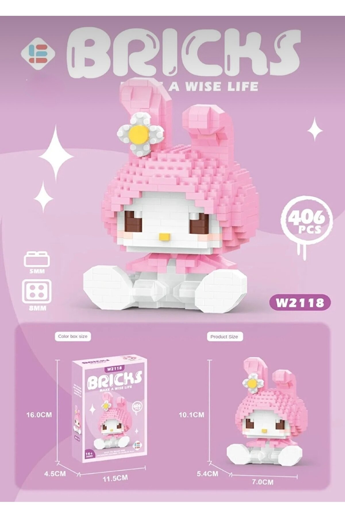 Bricks Hello kitty sanrio yapboz - Fiyatı, Yorumları