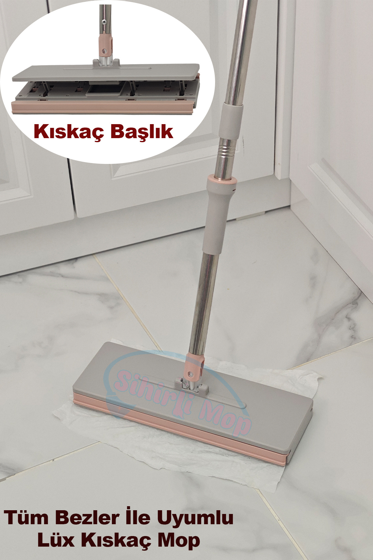 SİHİRLİ MOP Lüx Kıskaçlı Mop Sıkıştırmalı Mop Islak Mendil Ve Tüm ...