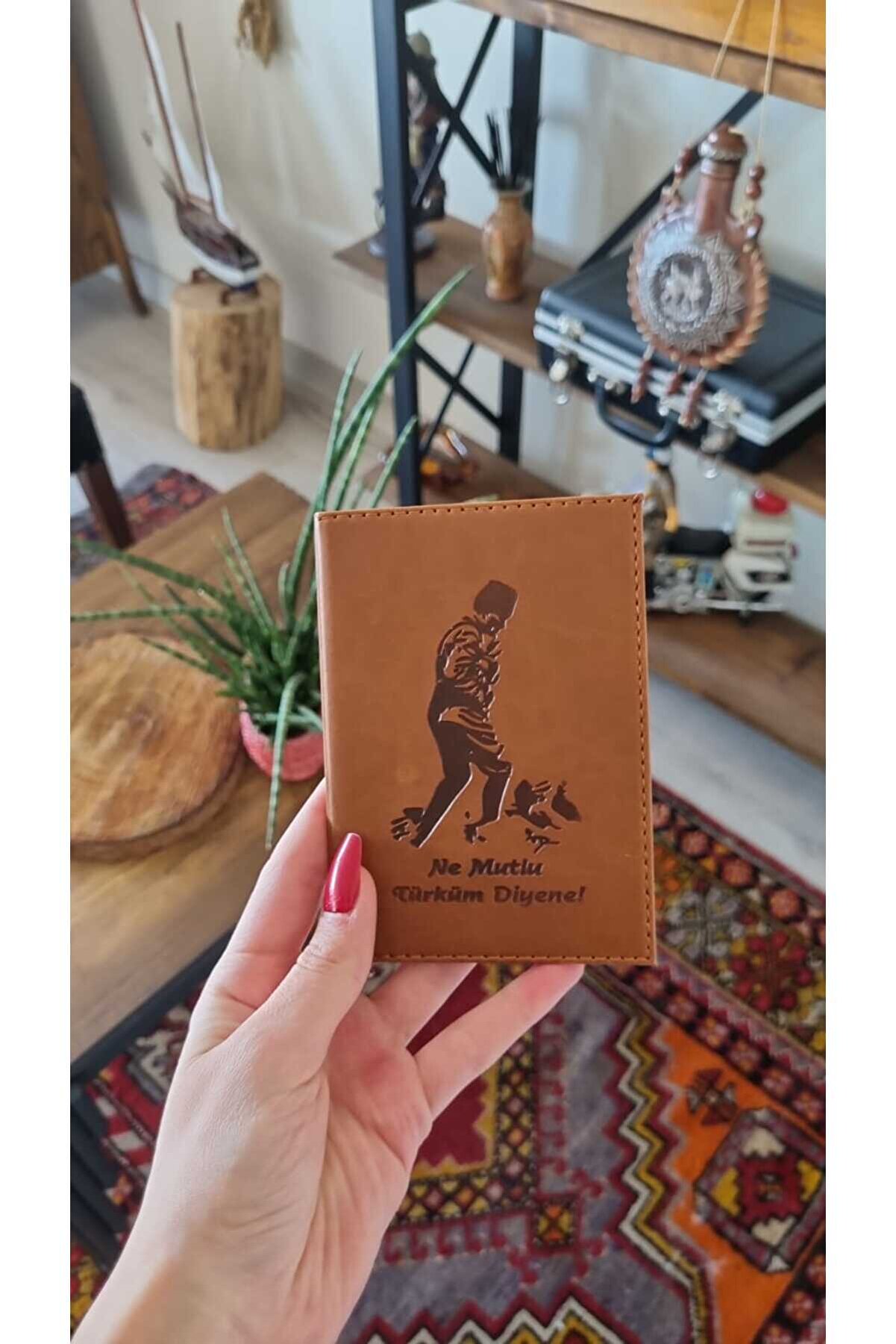 EFE DERİ Atatürk Baskı Deri Dikişli Araç Ruhsat Kılıfı Kabı Oto ...
