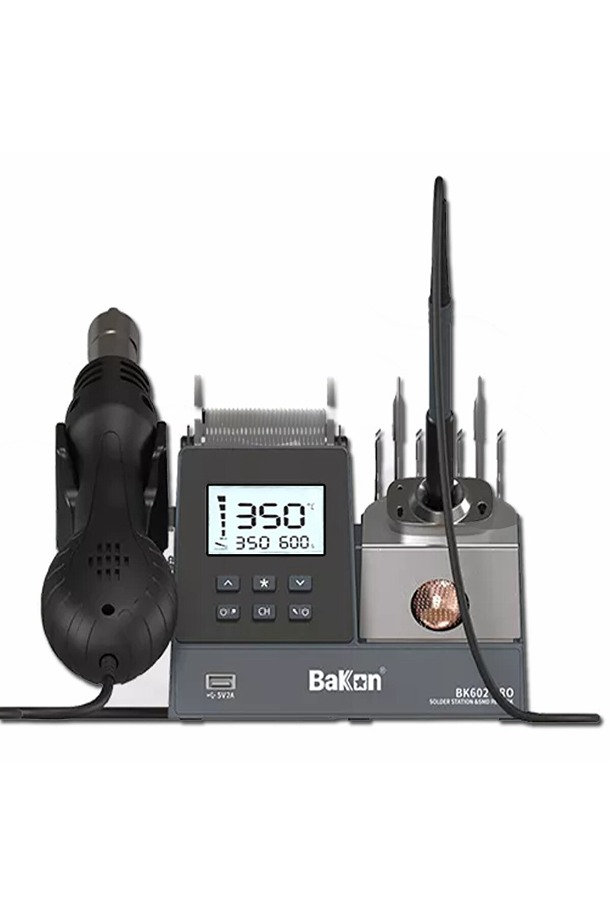 BAKON BK602 Pro Intelligent 2 in 1 Havya İstasyonu - Fiyatı, Yorumları