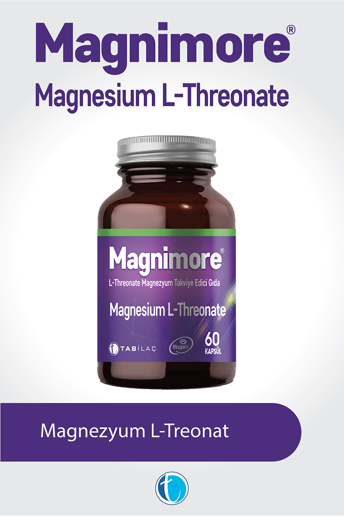 Magnimore Magnesium L-threonate 60 Bitkisel Kapsül Magnezyum L-treonat ...