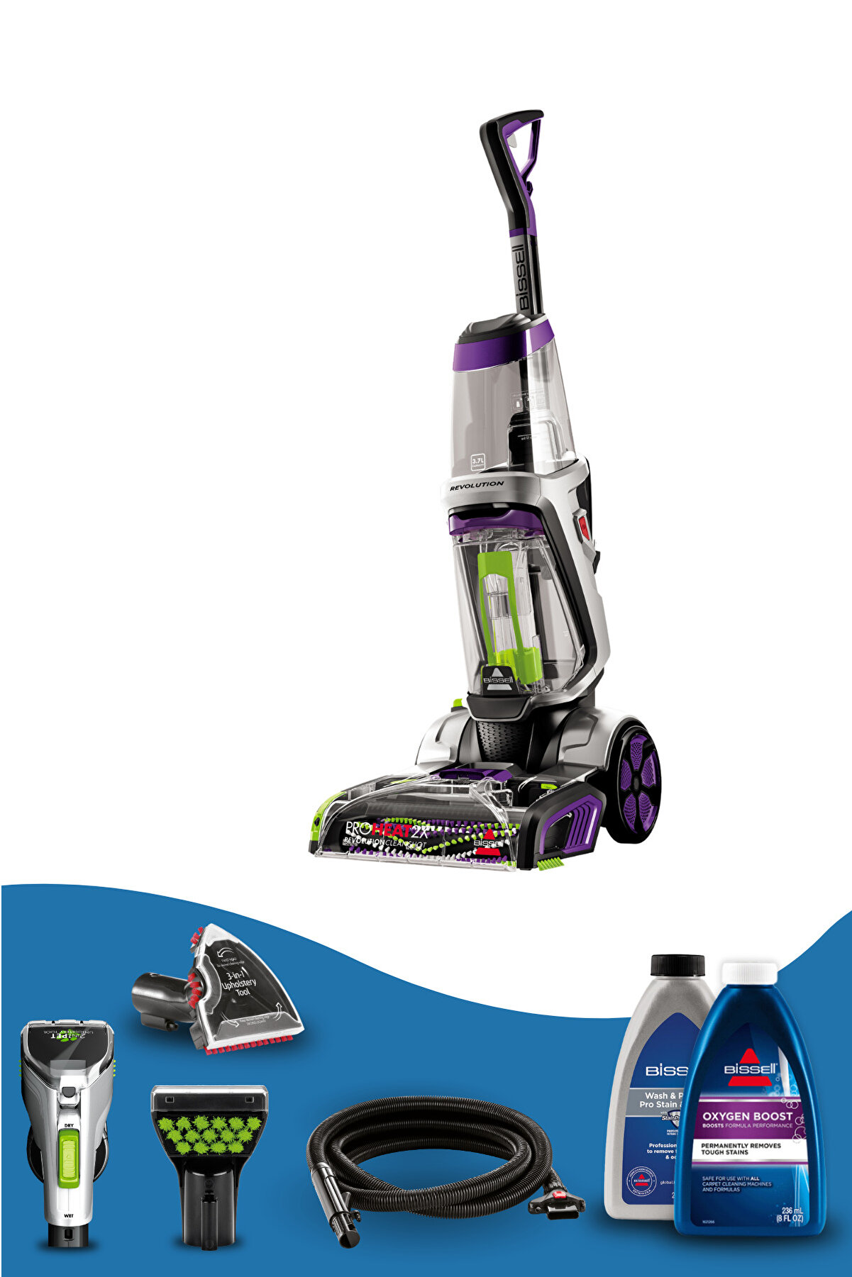 Bissell ProHeat 2X Revolution CleanShot Halı ve Koltuk Yıkama Makinesi ...