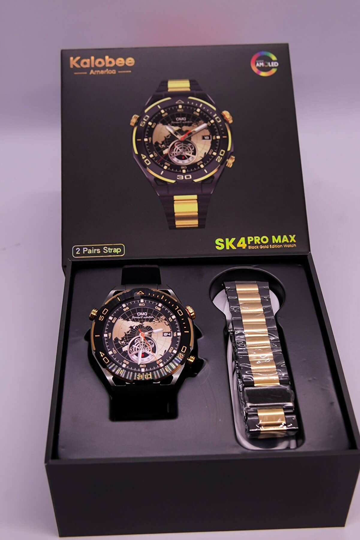 KALOBEE Nom Tekno / Kolobe Sk4 Pro Max Metal Kordonlu Ultimate Edition Watch 4 Pro Max Akıllı ...
