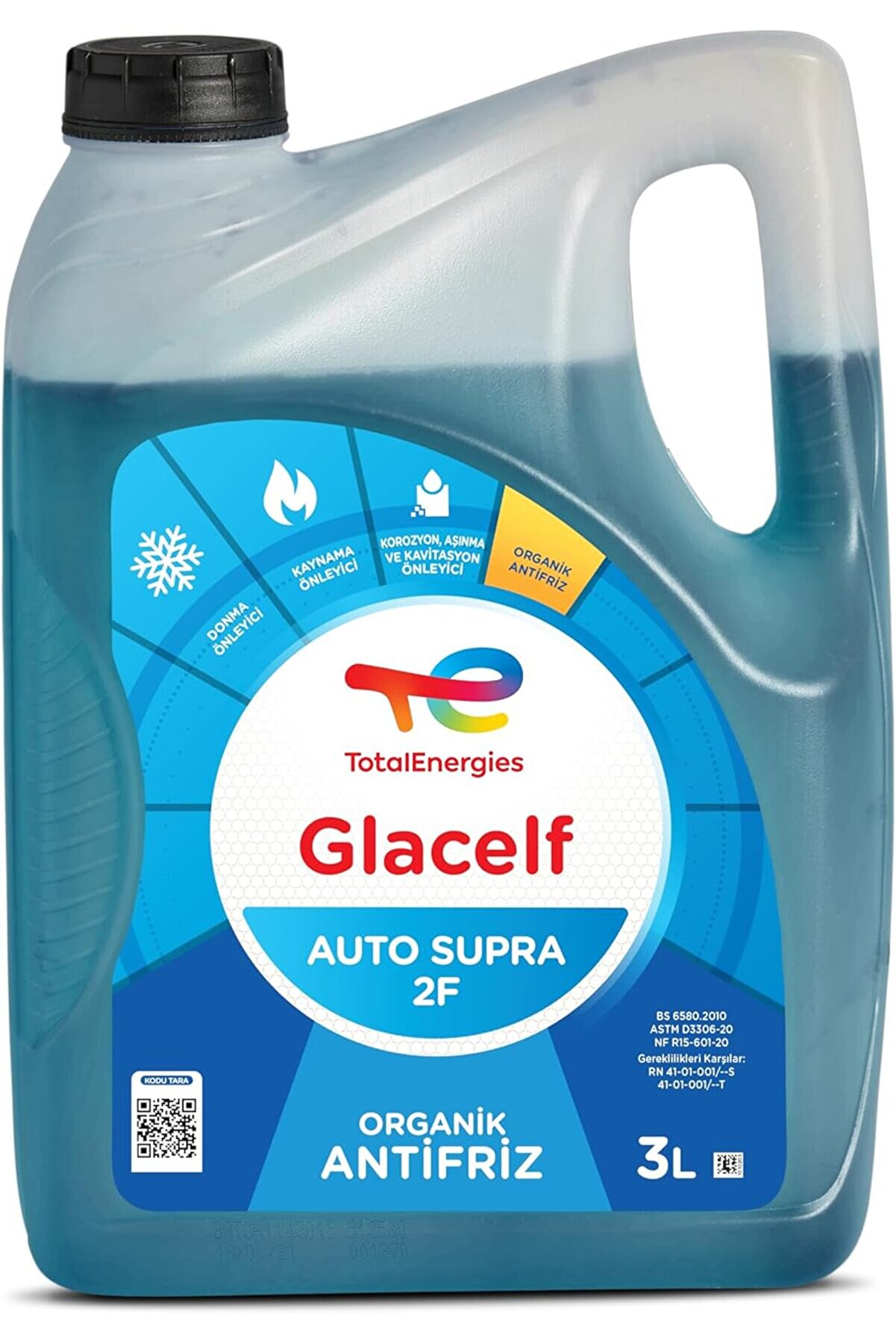 Total Glacelf Eco Bs 2f Organik Katkılı Konsantre Antifriz Mavi 3 Litre ...