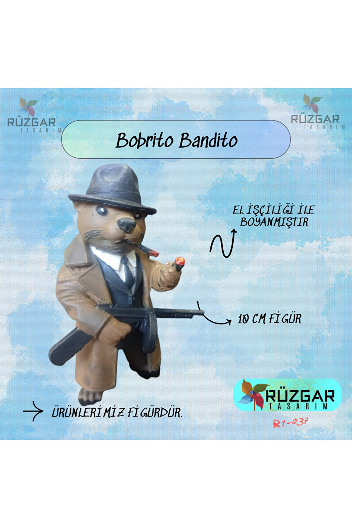Rüzgar Tasarım Bobrito Bandito Tung Tung Sahur Karakteri 10 Cm Figür ...