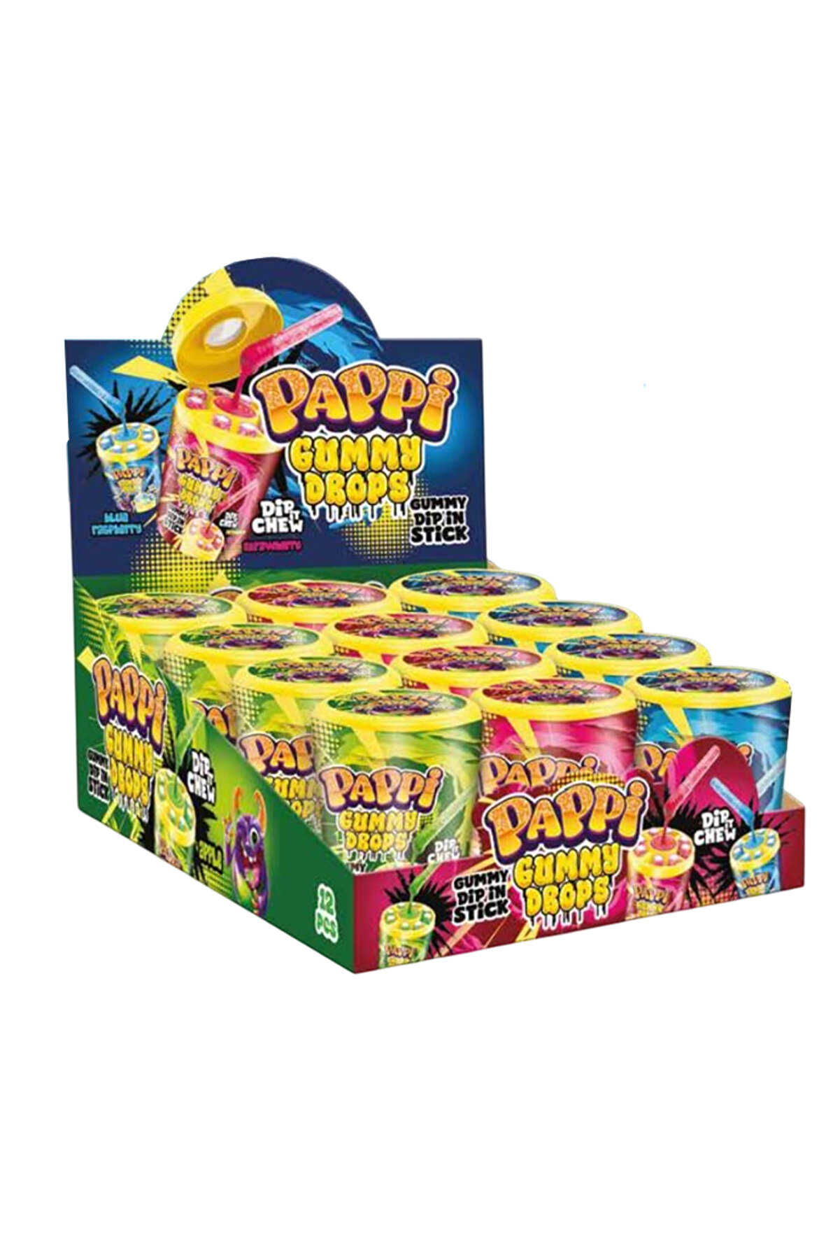 pappi Gummy Drops Stick Jelibon 55gr 12li - Fiyatı, Yorumları