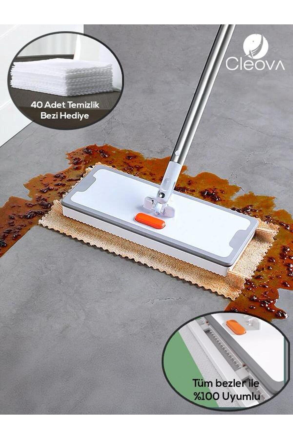 cleova -kullan At Başlıklı Pratik Mop - Fiyatı, Yorumları