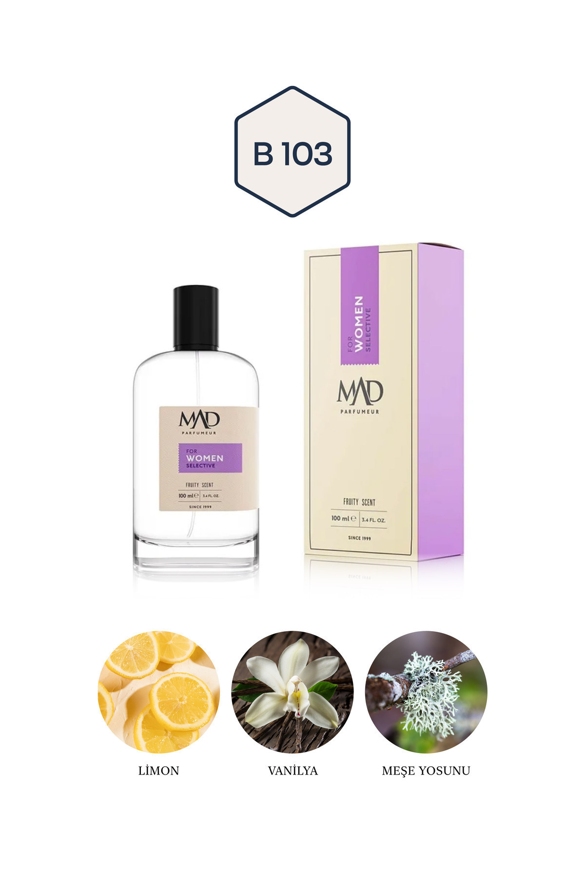 Mad Parfüm Mad B103 Selective 100 ml Kadın Parfüm - Fiyatı, Yorumları