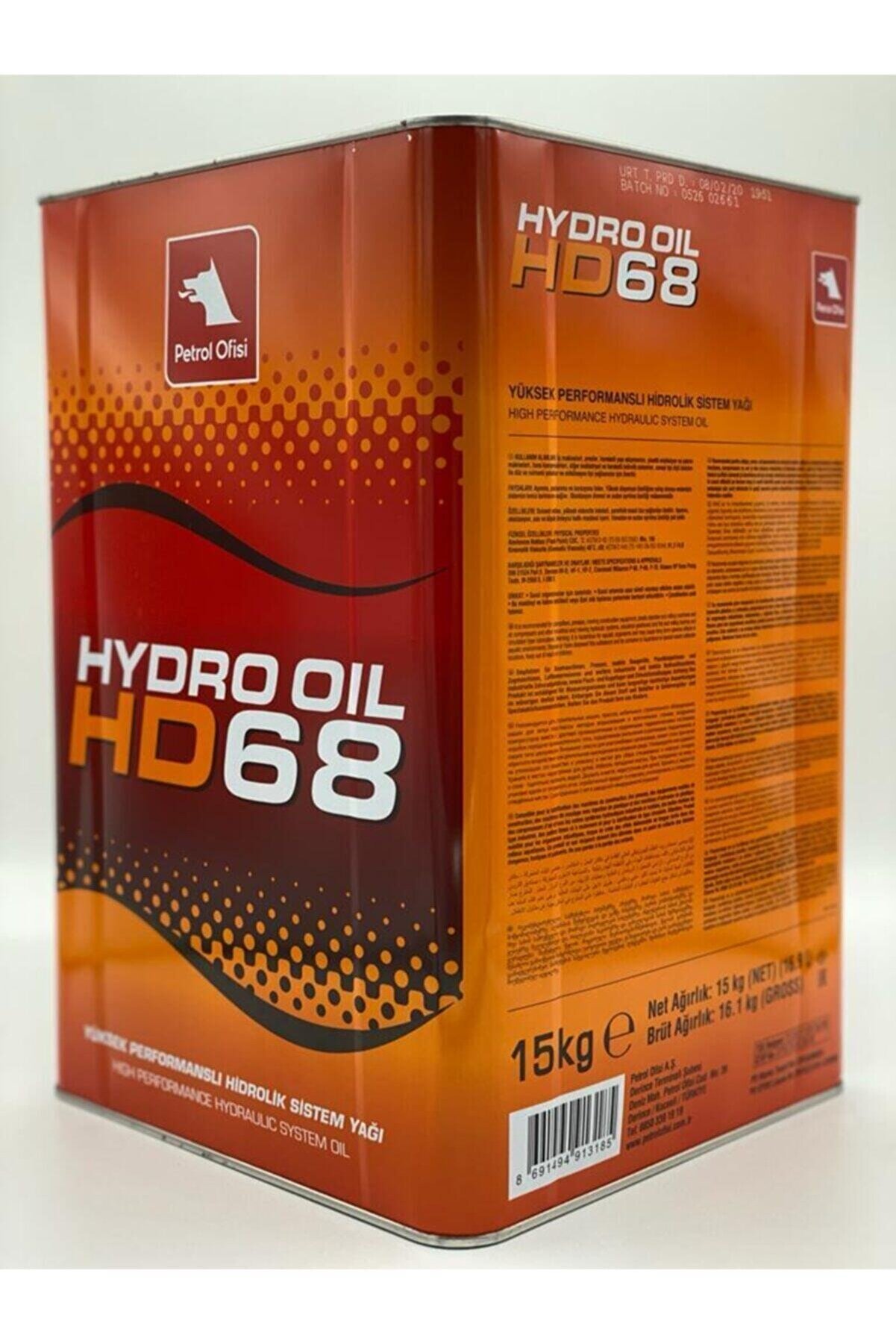 Petrol Ofisi Hydro Oil Hd 68 Teneke 17 Litre 15 kg Fiyatı, Yorumları ...