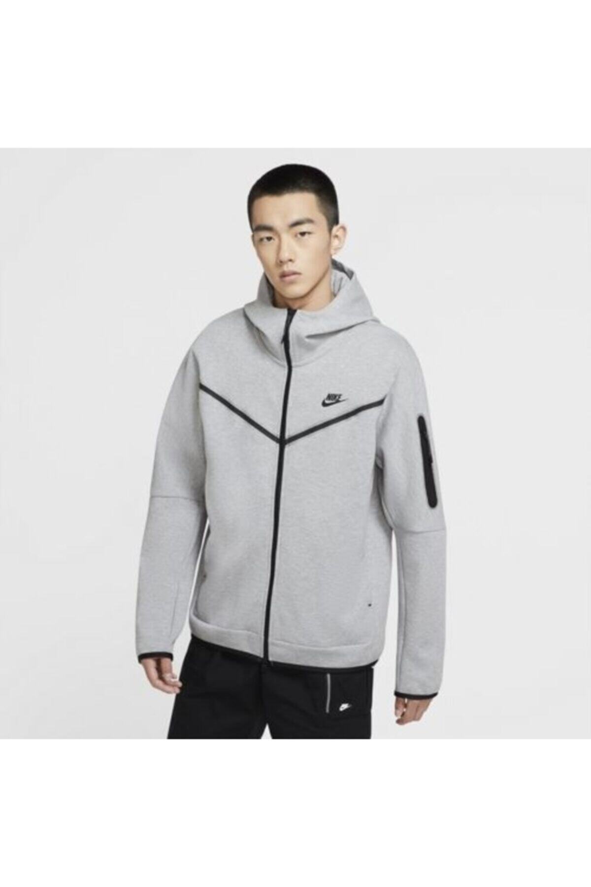 Nike Sportswear Tech Fleece Full-zip Gri Erkek Fermuarlı Kapüşonlu Üst ...