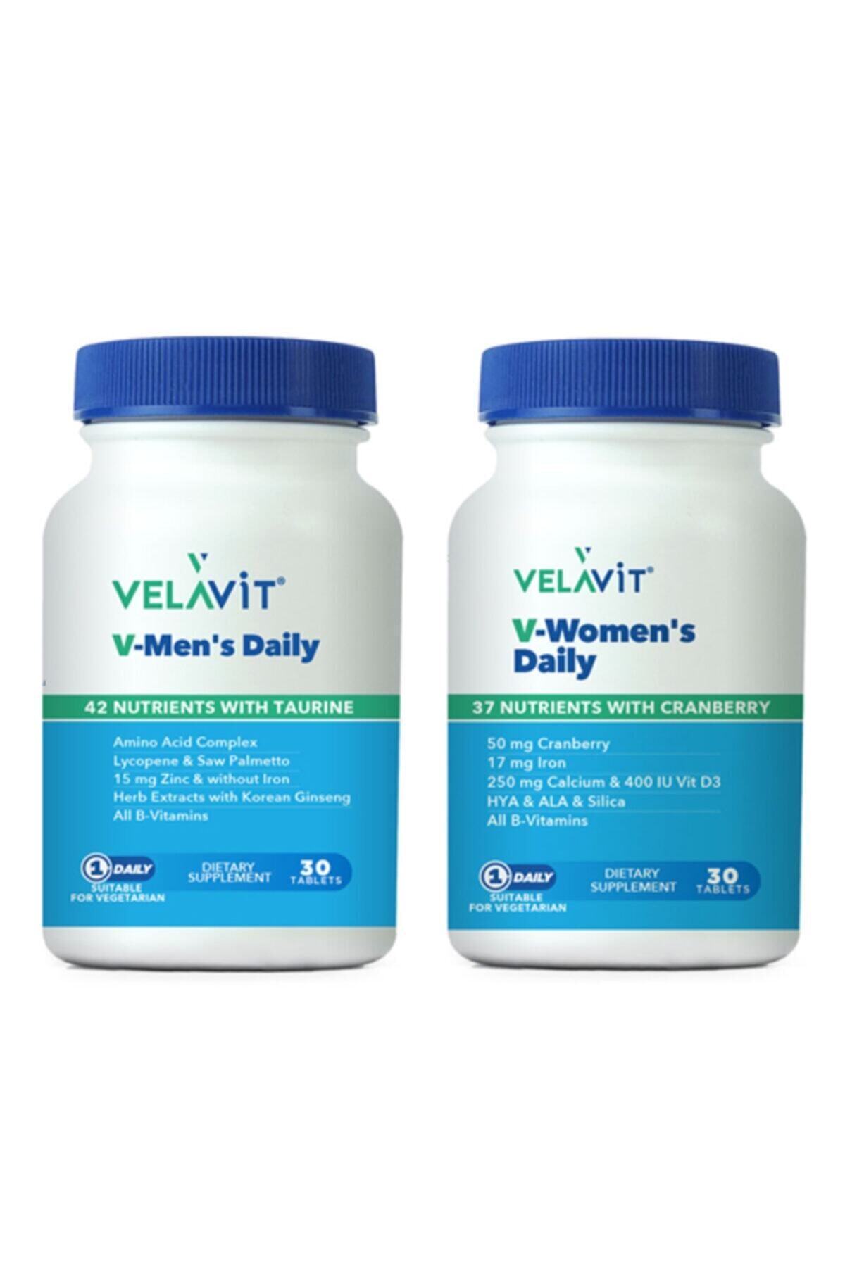 velavit Multivitamin Set | V-daily Men 30 Tablet - V-daily Women's ...