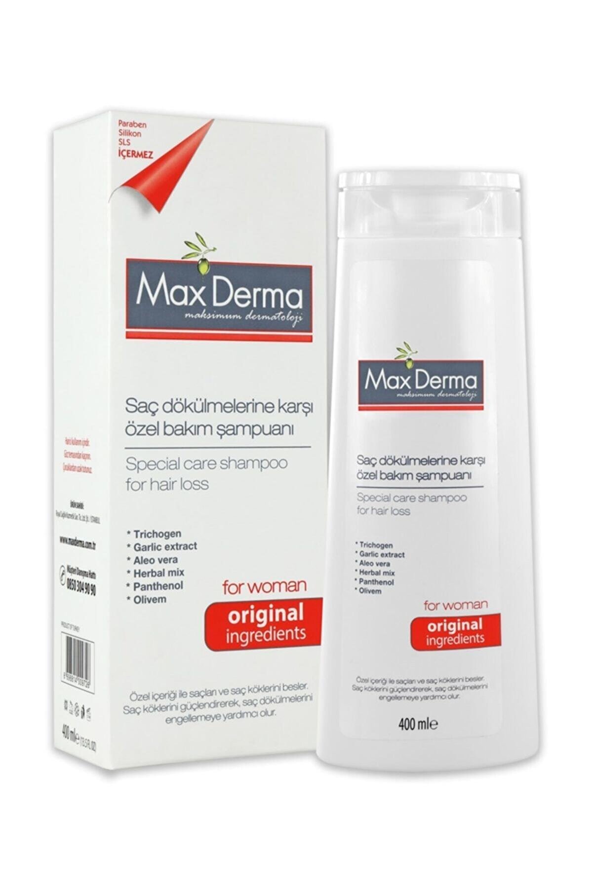 MAX DERMA Maxderma Saç Dökülmesine Karşı Şampuan - For Women ...