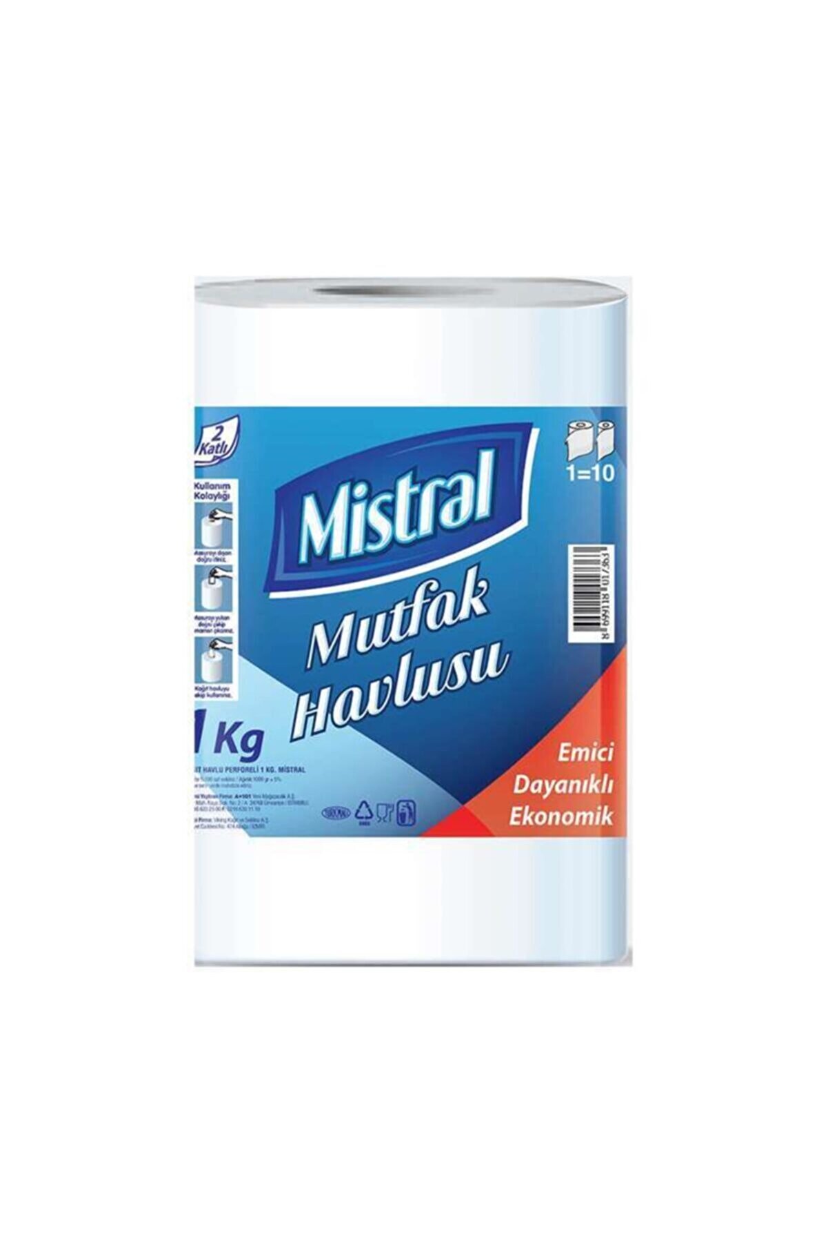 Mistral Perforeli 2 Katlı Kağıt Mutfak Havlu 1 Kg - Fiyatı, Yorumları