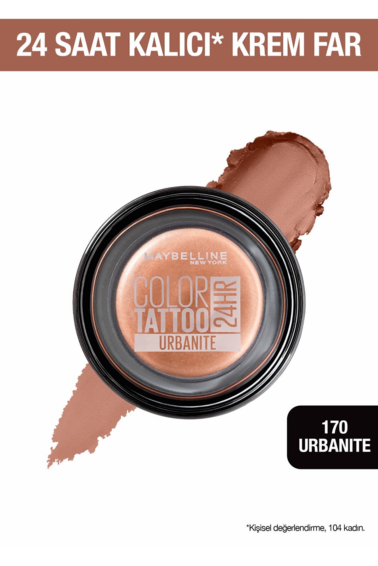 Maybelline New York Color Tattoo 24HR Krem Göz Farı 170 Urbanite Fiyatı ...