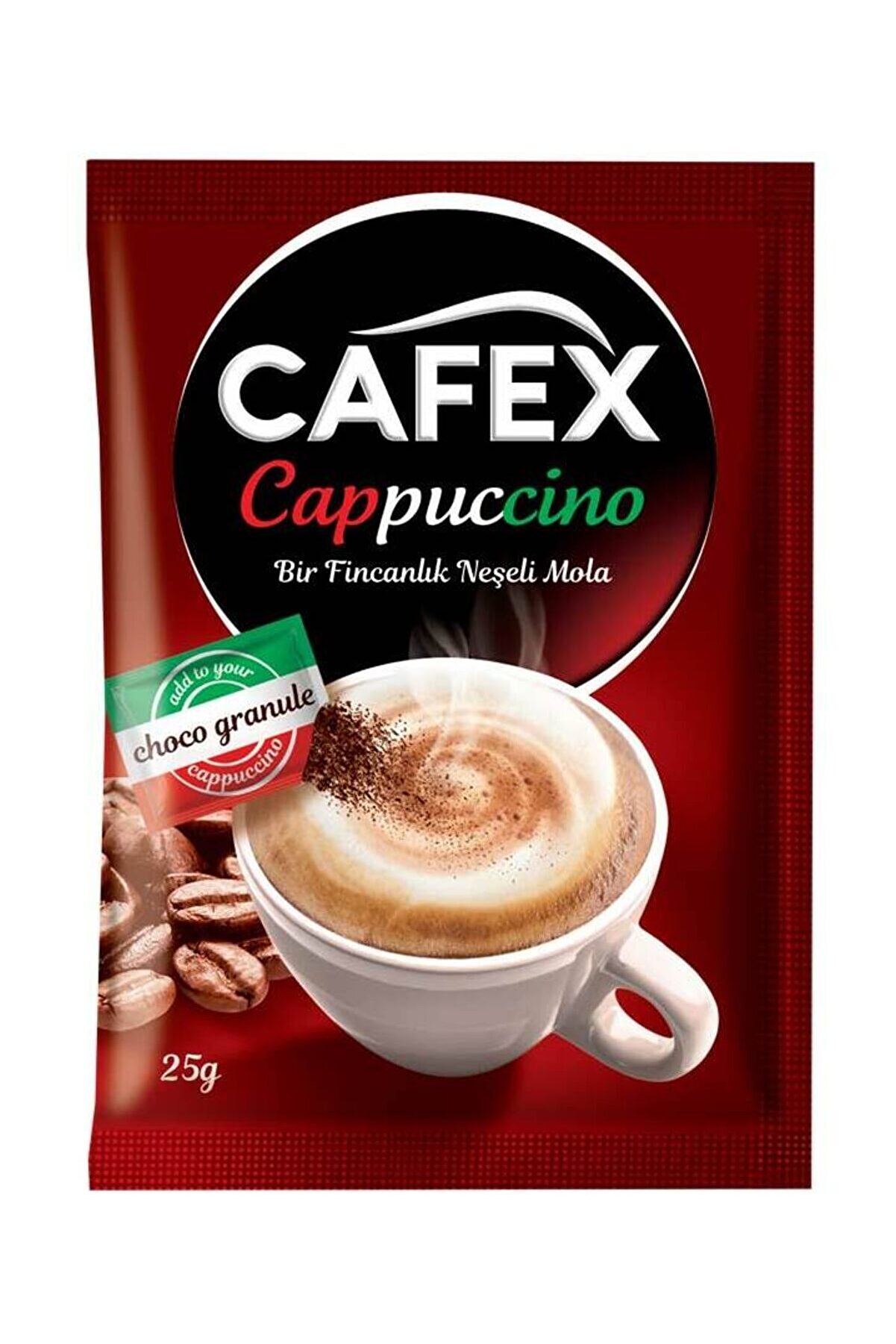 CAFEX Çikolata Parçacıklı Cappucino Kahve 25 gr Fiyatı, Yorumları ...
