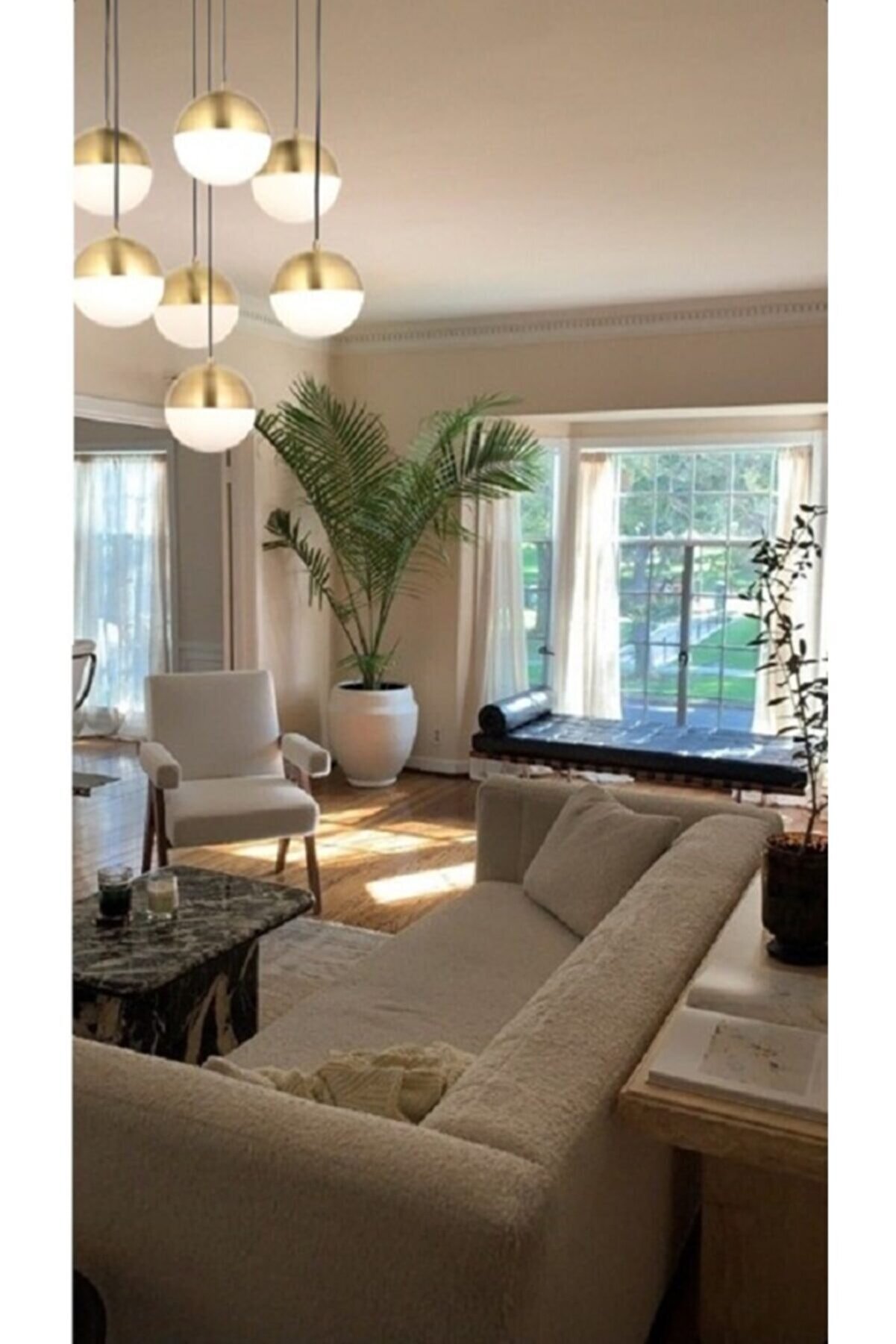 Piramit Aydınlatma Salon Avize, Modern Avize, Eskitme Gold Avize, Opal ...