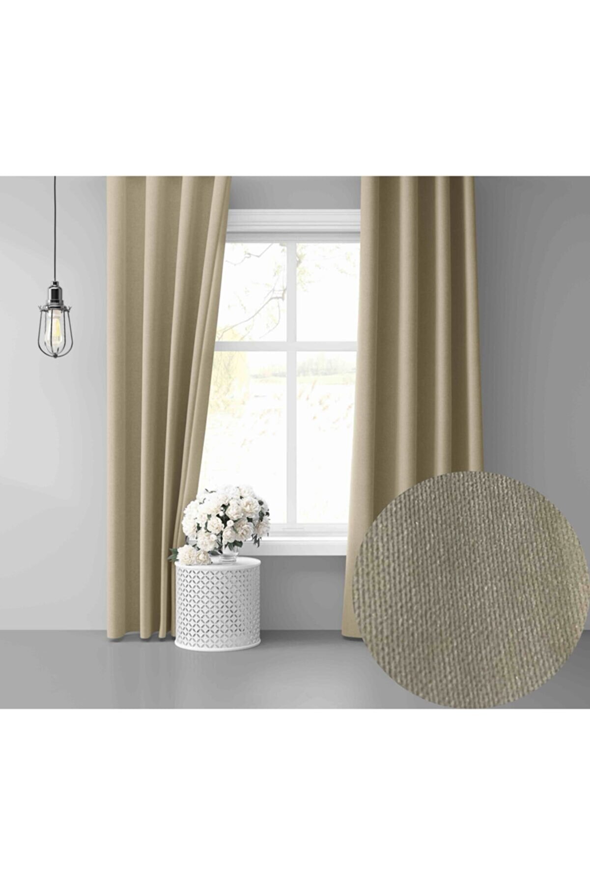 Perle Bej Fon Perde 150x260 Fiyatı, Yorumları - TRENDYOL