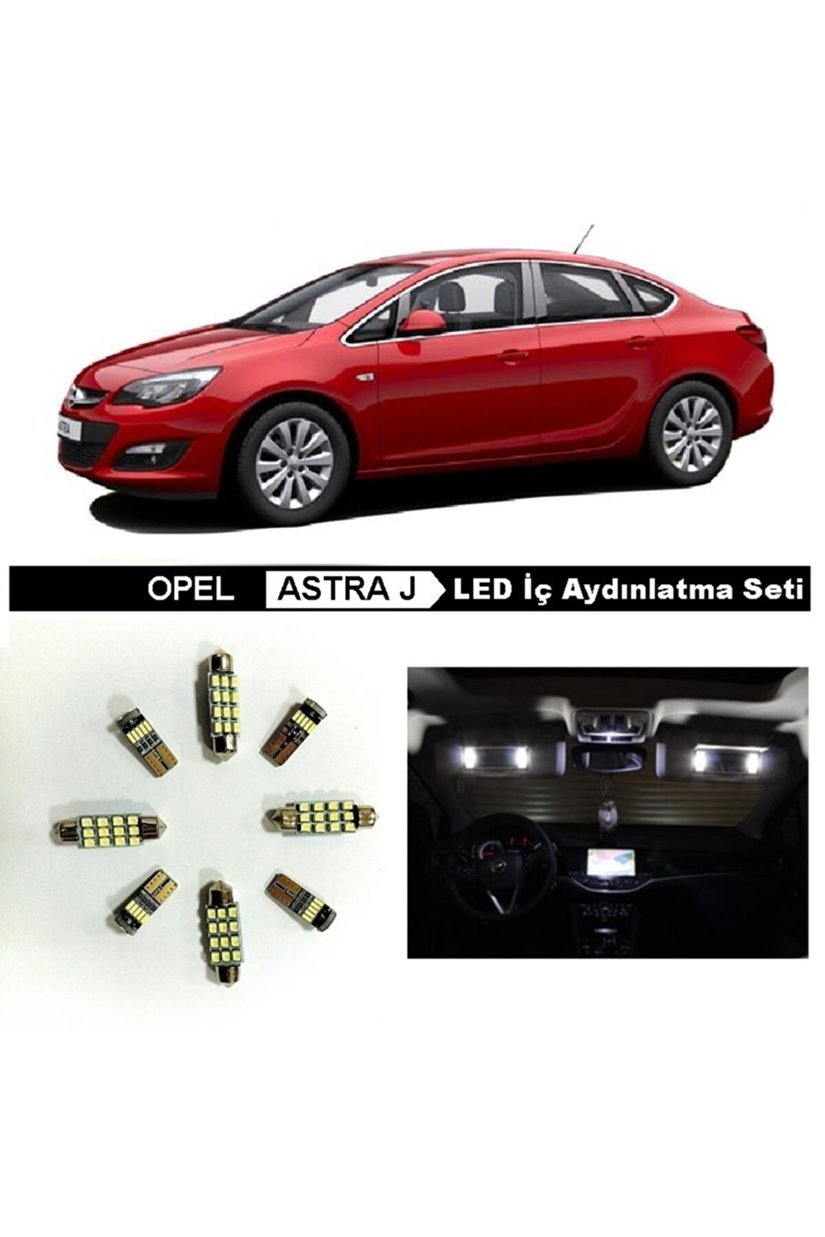 Fardoktoru Opel Astra J Beyaz Led Iç Aydınlatma Ampul Seti Fiyatı ...