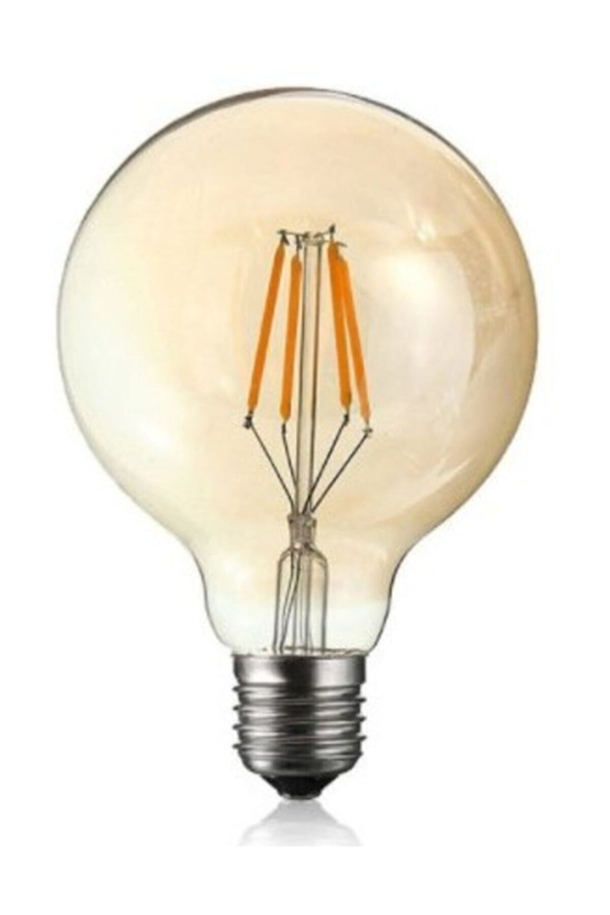 EDİSON Rustik Led Ampül E27 Duy G95 Glop Model 4w Bal Cam Sarı Işık ...