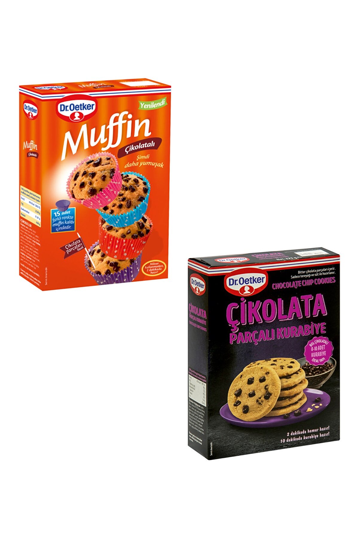 Dr. Oetker Muffin Çikolatalı-çikolata Parçalı Kurabiye 2'li Set Fiyatı ...