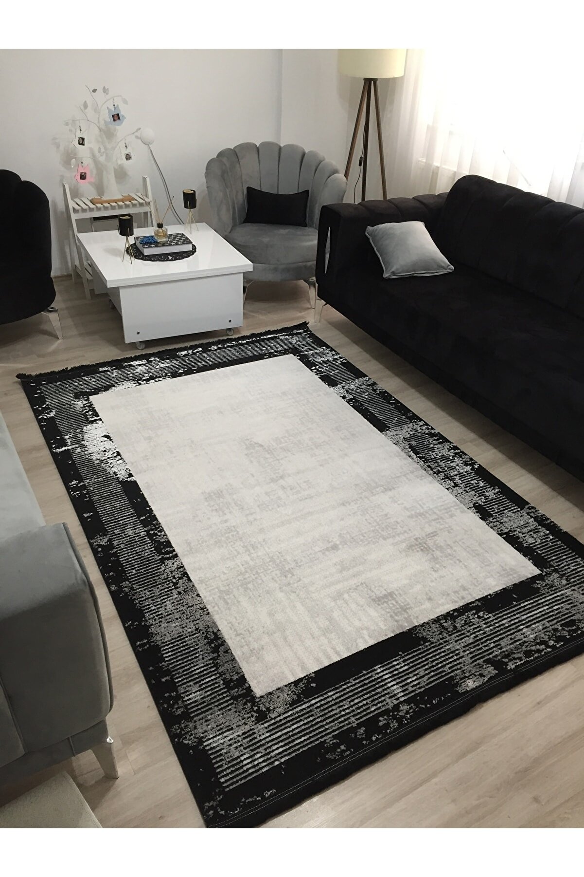 KARAR HALI Siyah Beyaz Salon Halisi Fiyatı, Yorumları - Trendyol