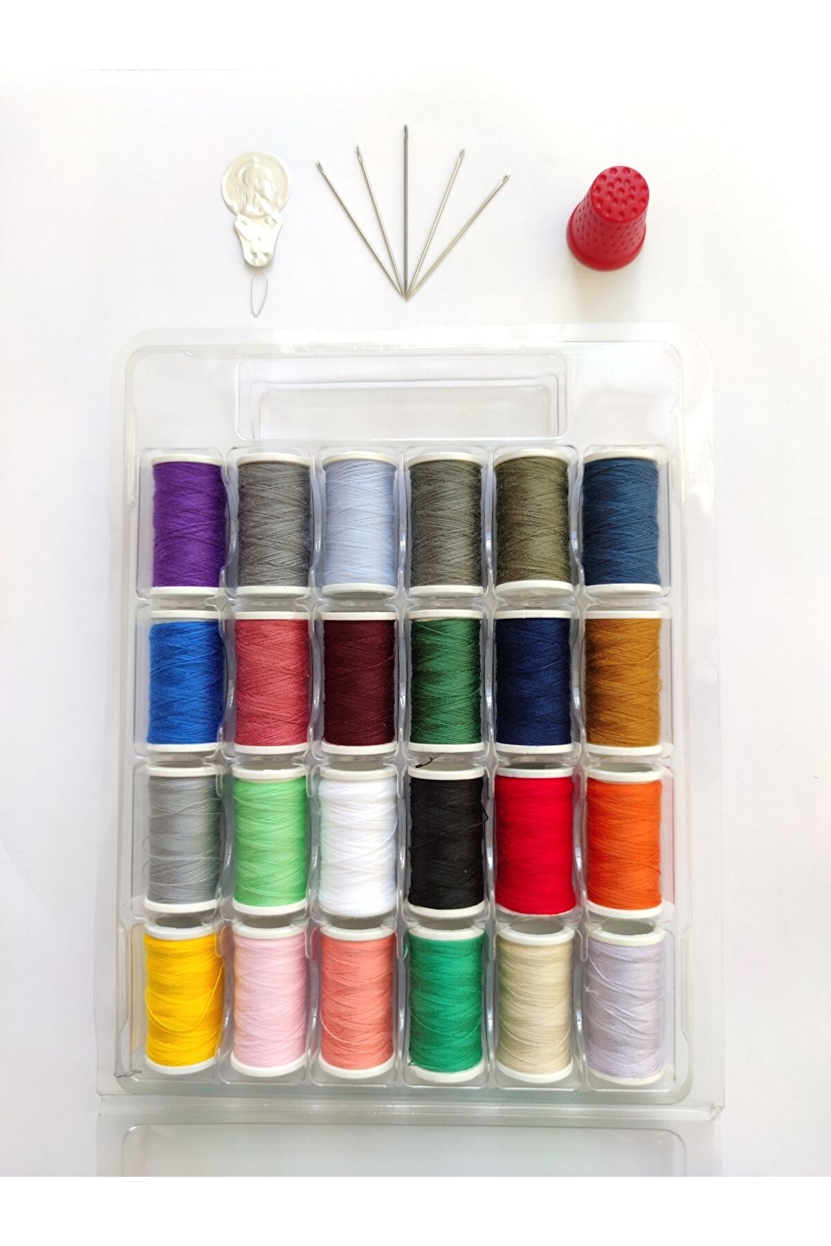 Ceysa Store Dikiş Nakış Kiti, 24 Adt Dikiş Ipi Seti, 5 Adt Dikiş Iğnesi ...