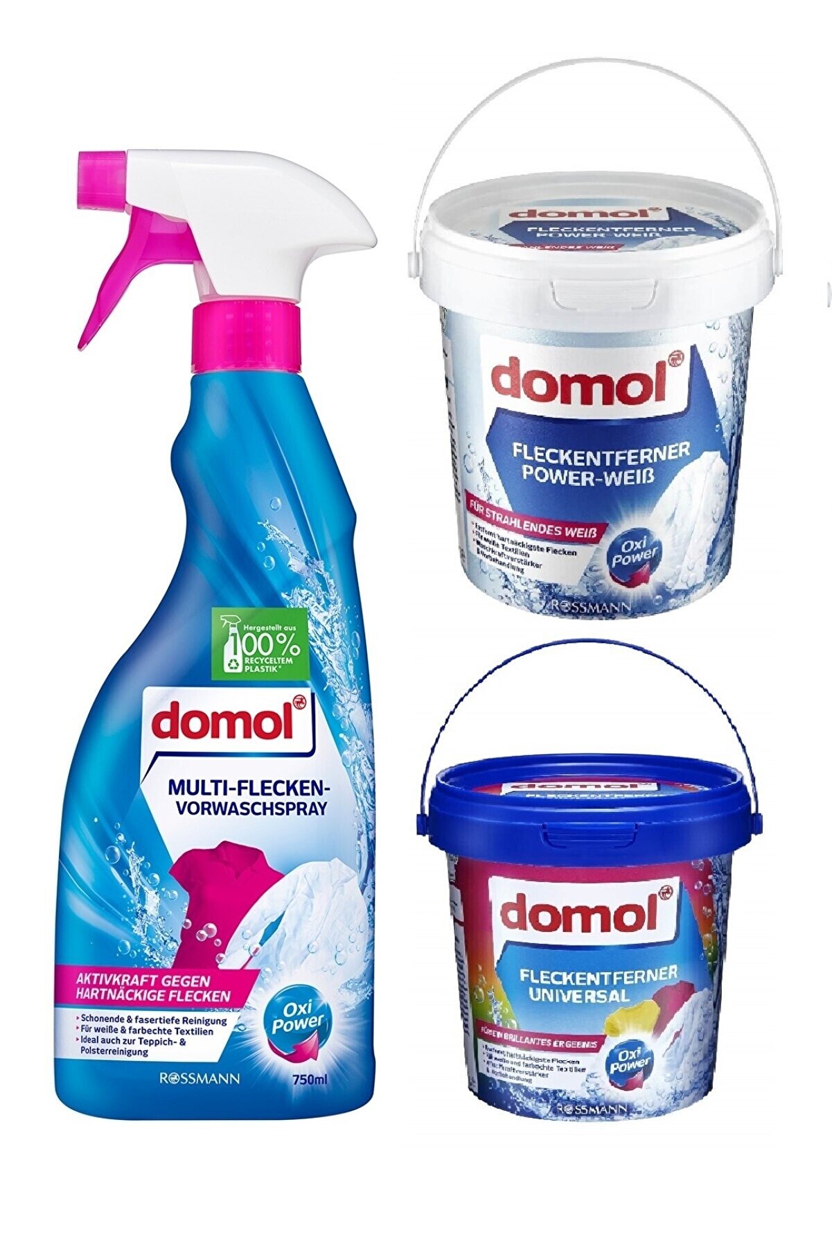 Domol Yıkama Öncesi Leke Çıkarıcı Sprey Ve Leke Çıkarıcı Toz Renkli Ve ...