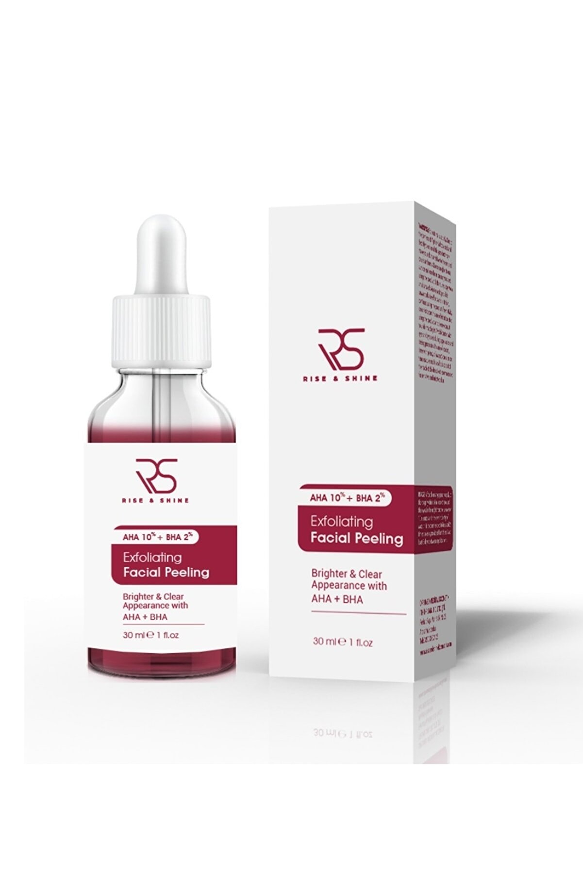 rise and shine Exfoliating Facial Red Peeling Serum - 30 Ml