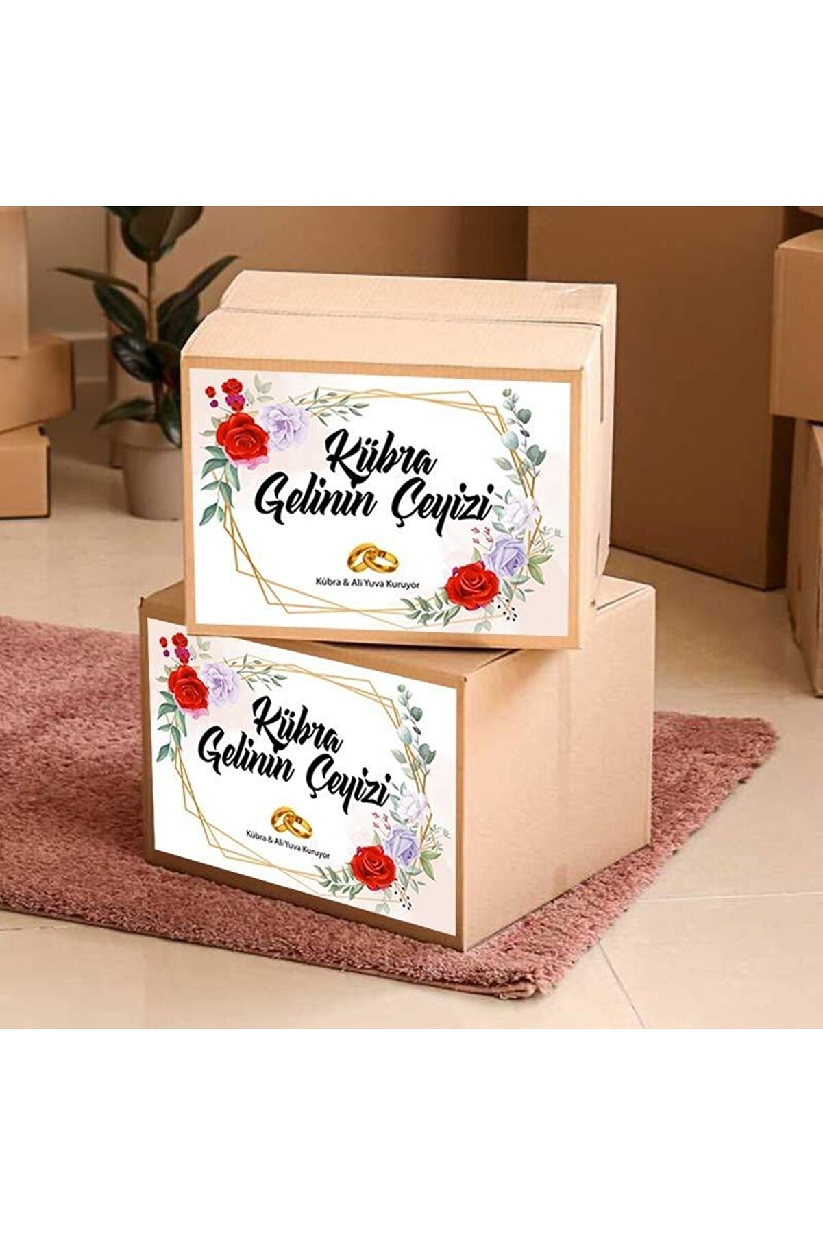 Kendin Tasarla - Isimli Çeyiz Etiketi - A4 Ebat (29 CM X 21 CM) - (20 ...