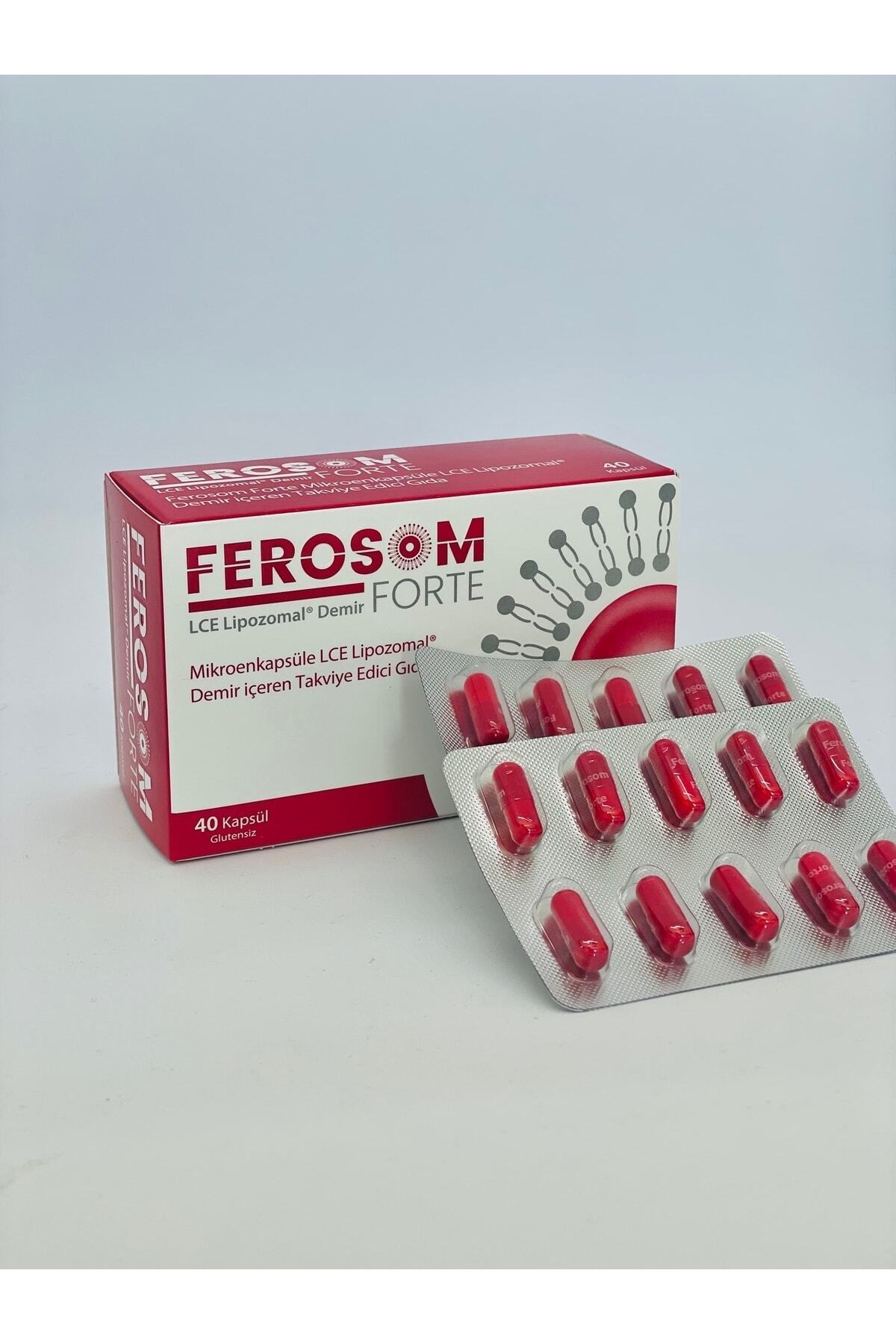 Ferosom Forte Lce Lipozomal Demir Ve Vitamin C 40 Kapsül - Fiyatı, Yorumları