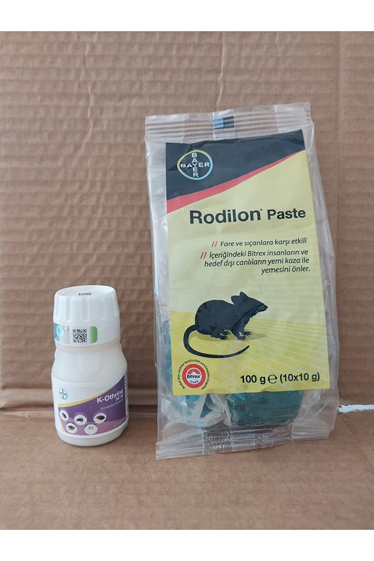 Bayer K Othrin 50 Ml Haşere Ilaci + Rodilon Pasta 100 Gr Fare Zehiri ...