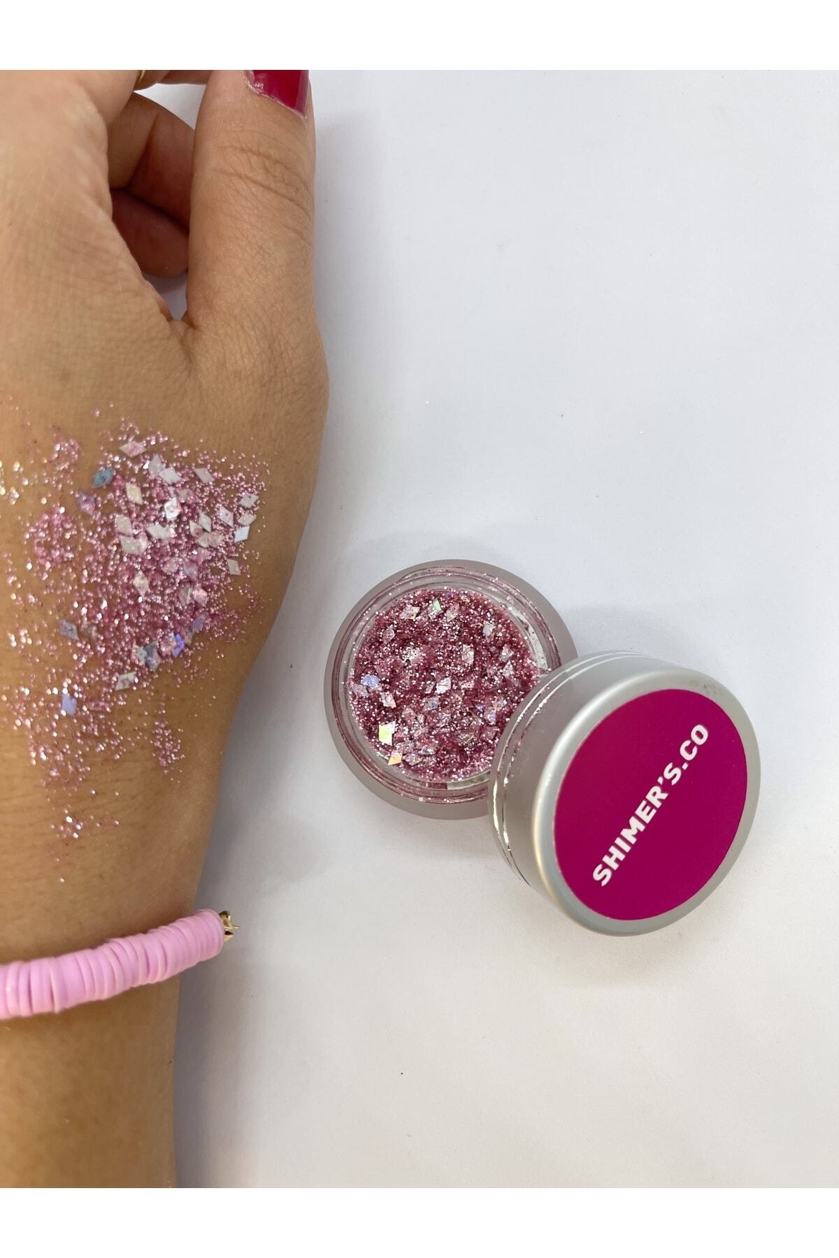 shimers Metalik Işıltılı Pembe Sim Glitter Far10 gr - Glitter Göz Farı ...