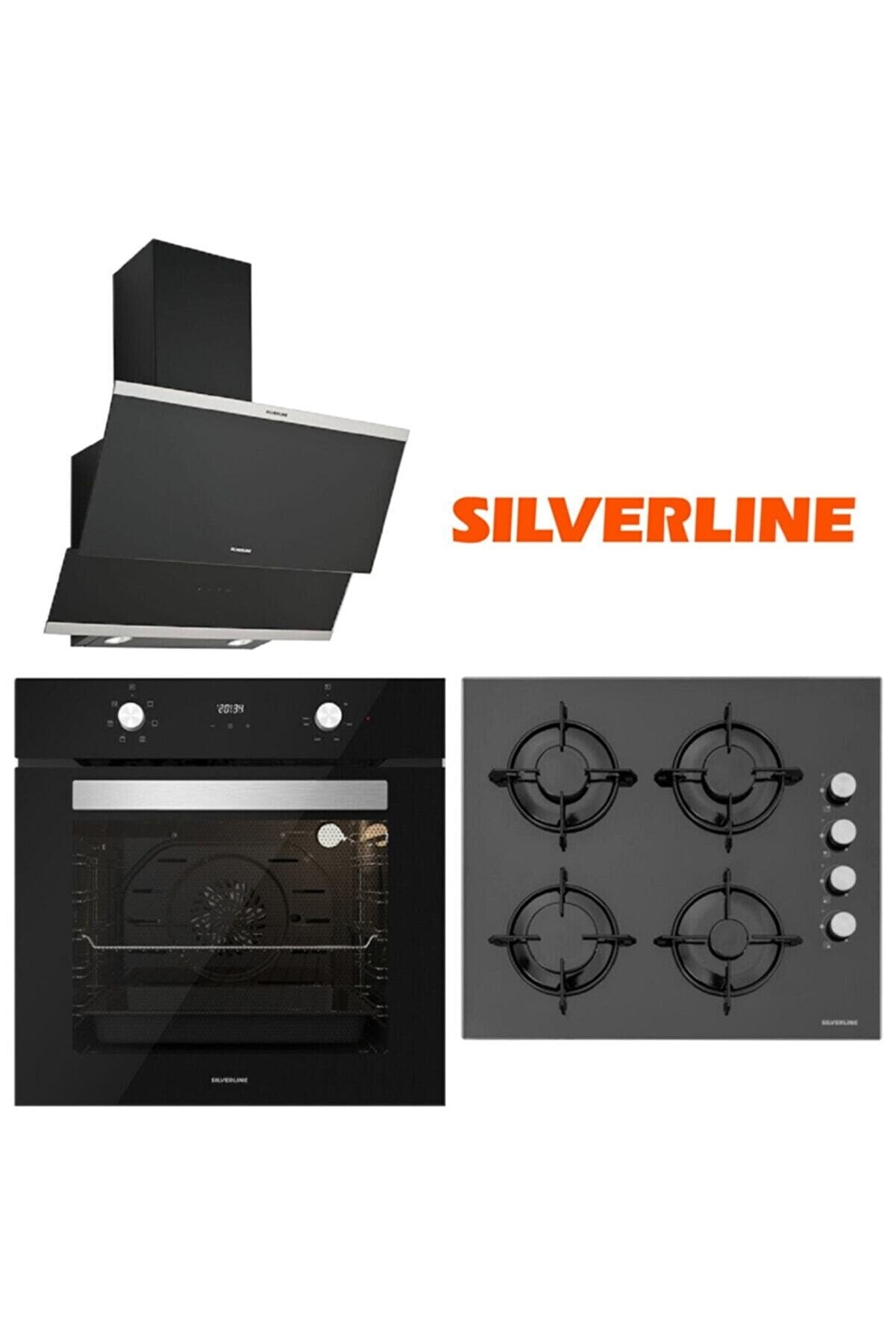 Silverline Siyah Cam Ankastre Set Bo6502b02- Cs5349b01 - 3420 Classy ...