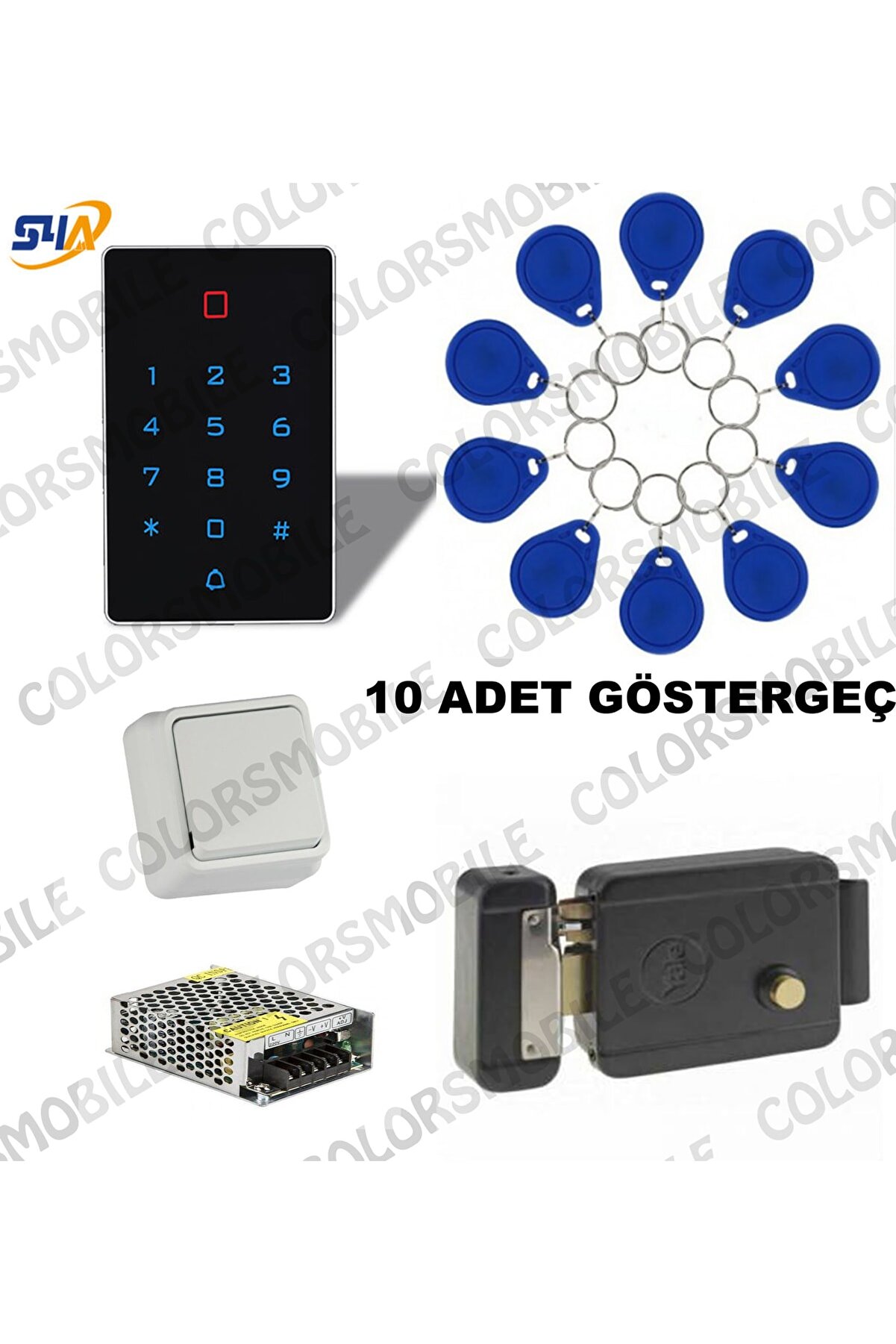 LEDONLİNE Rfid Dokunmatik Şifreli Kapı Kilidi Açma Dış Kapı Kilit Seti ...