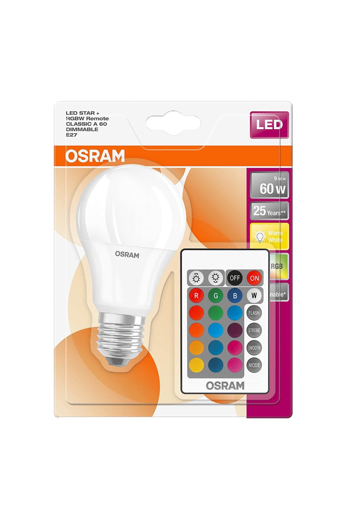 Osram Ledvance Led Base Rgbw Remote Clas.a60 Dım 9w/827 E27 Fiyatı, Yorumları - Trendyol