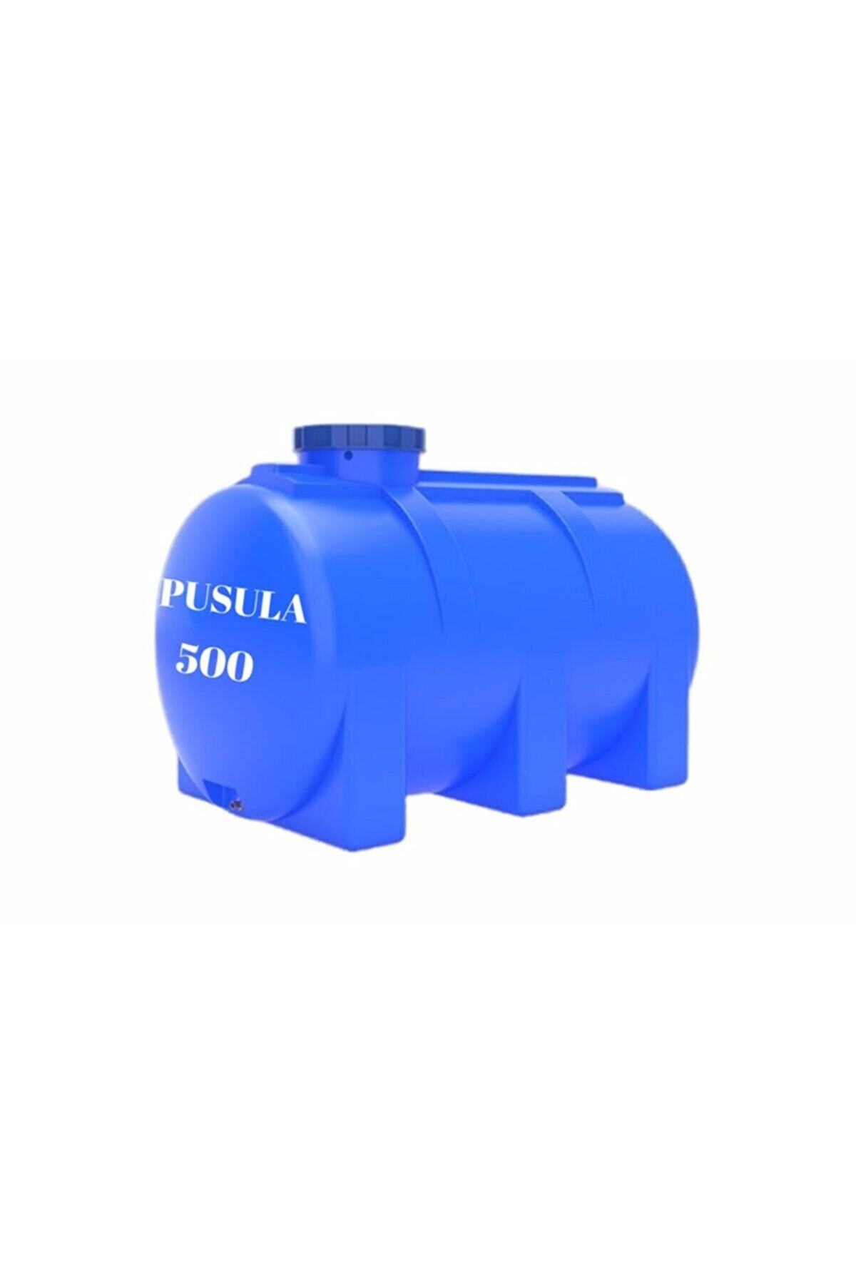 PUSULA SU DEPOLARI Pusula Polietilen 500 Litre Mavi YATAY Su Deposu ...