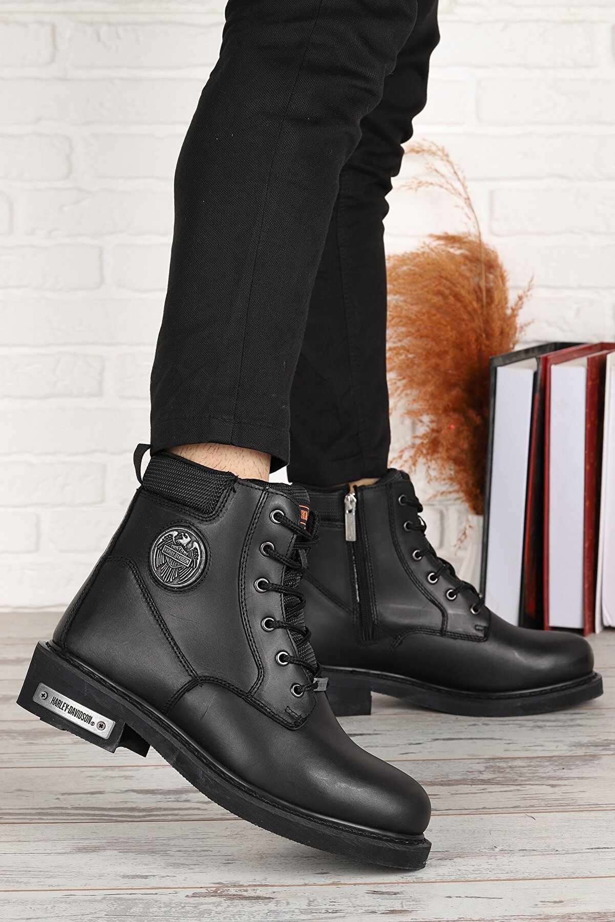 Harley Davidson Jim Deri Erkek Motorcu Bot Ayakkabı Fiyatı, Yorumları ...