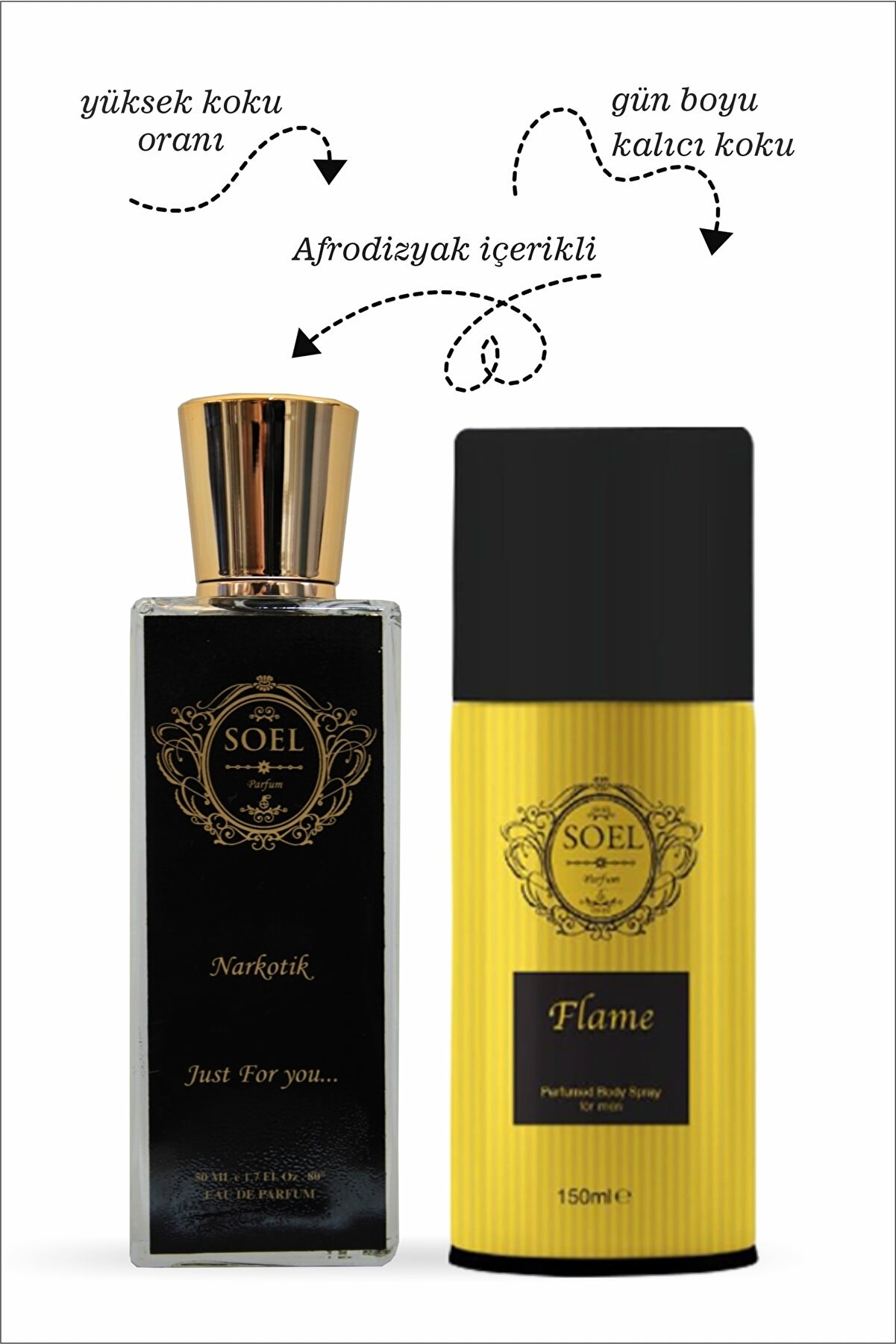 Soel Parfüm Narkotik Edp 50ml Erkek Parfümü Flame Erkek Deodorant 150ml Avantaj Seti Fiyatı ...