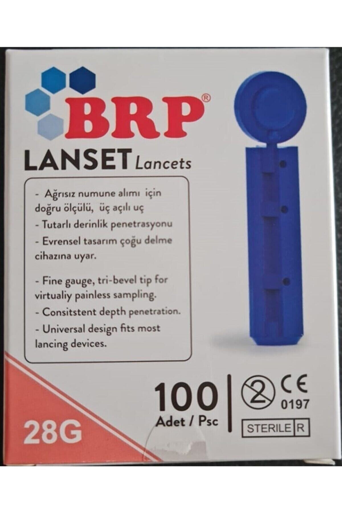BRP Lanset Parmak Delme Iğnesi 28 G 100 Adet Fiyatı, Yorumları - TRENDYOL