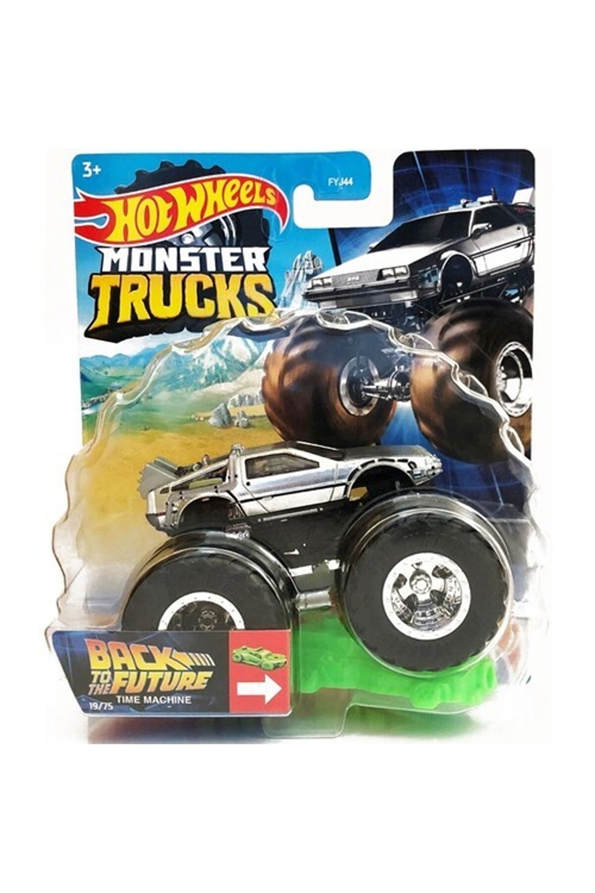 HOT WHEELS Monster Trucks Back To The Future Hotwheels Time Machine ...