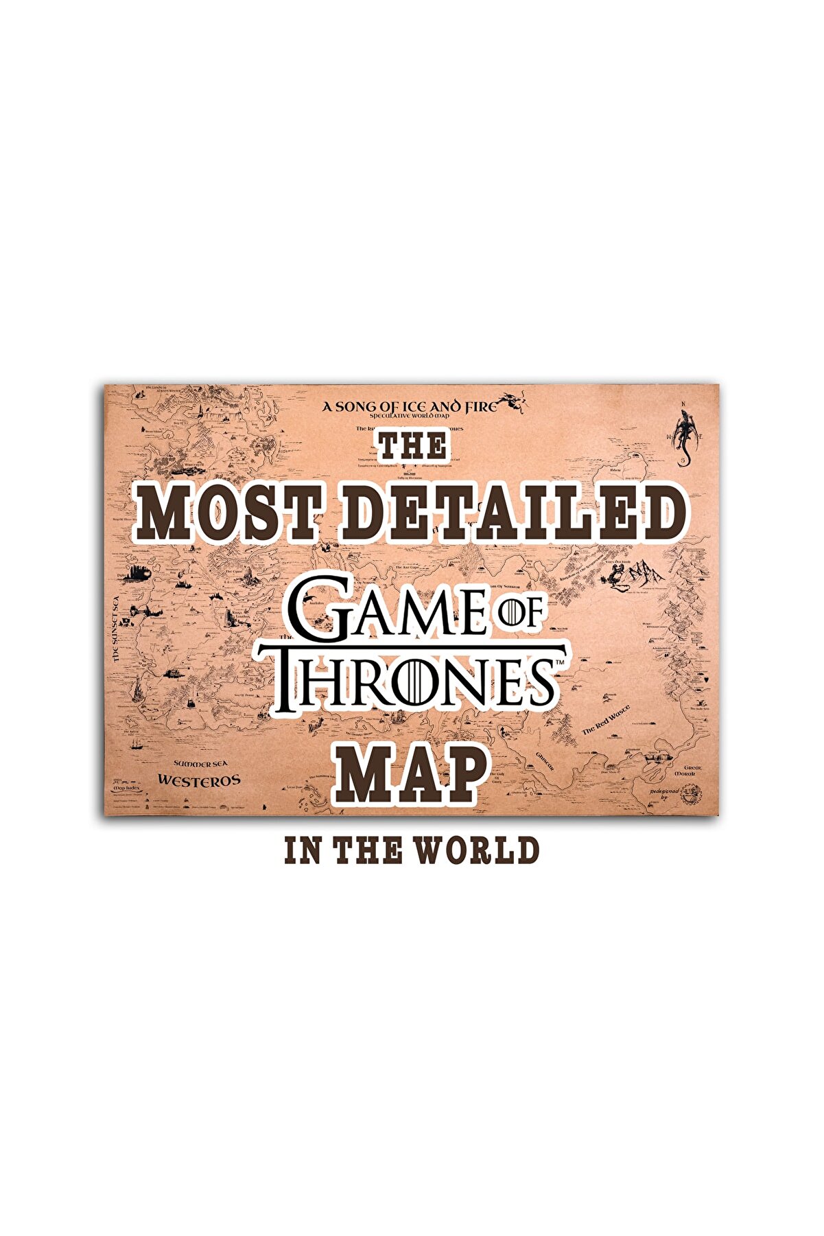 Talented Bears Workshop Game Of Thrones The Known World Haritası 70 ...