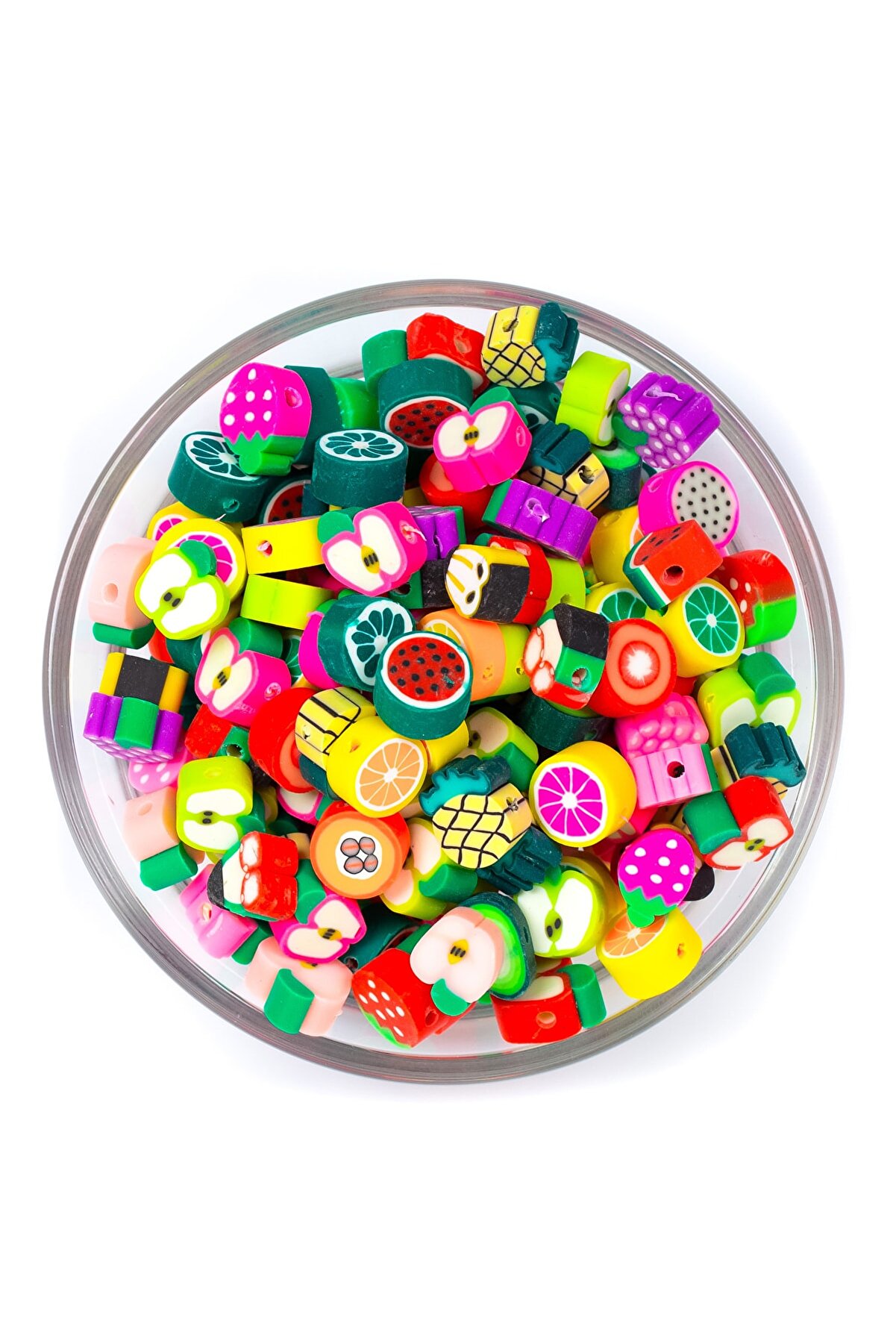 yfhobi 10 Adet - Polimer Fimo Boncuk, Karışık Meyve Figürlü Polimer Kil Boncuk. 1. Kalite Fiyatı ...