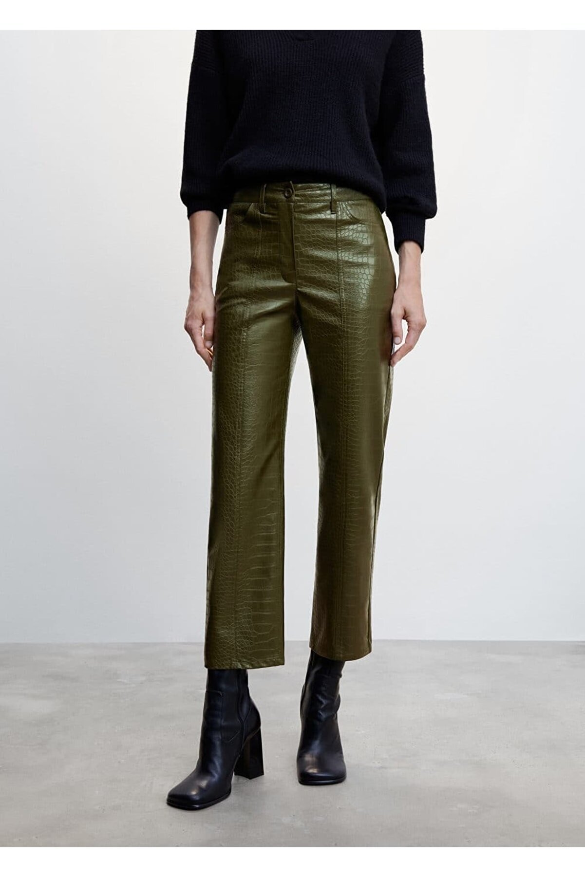 MANGO Suni Deri Pantolon - Fiyatı, Yorumları