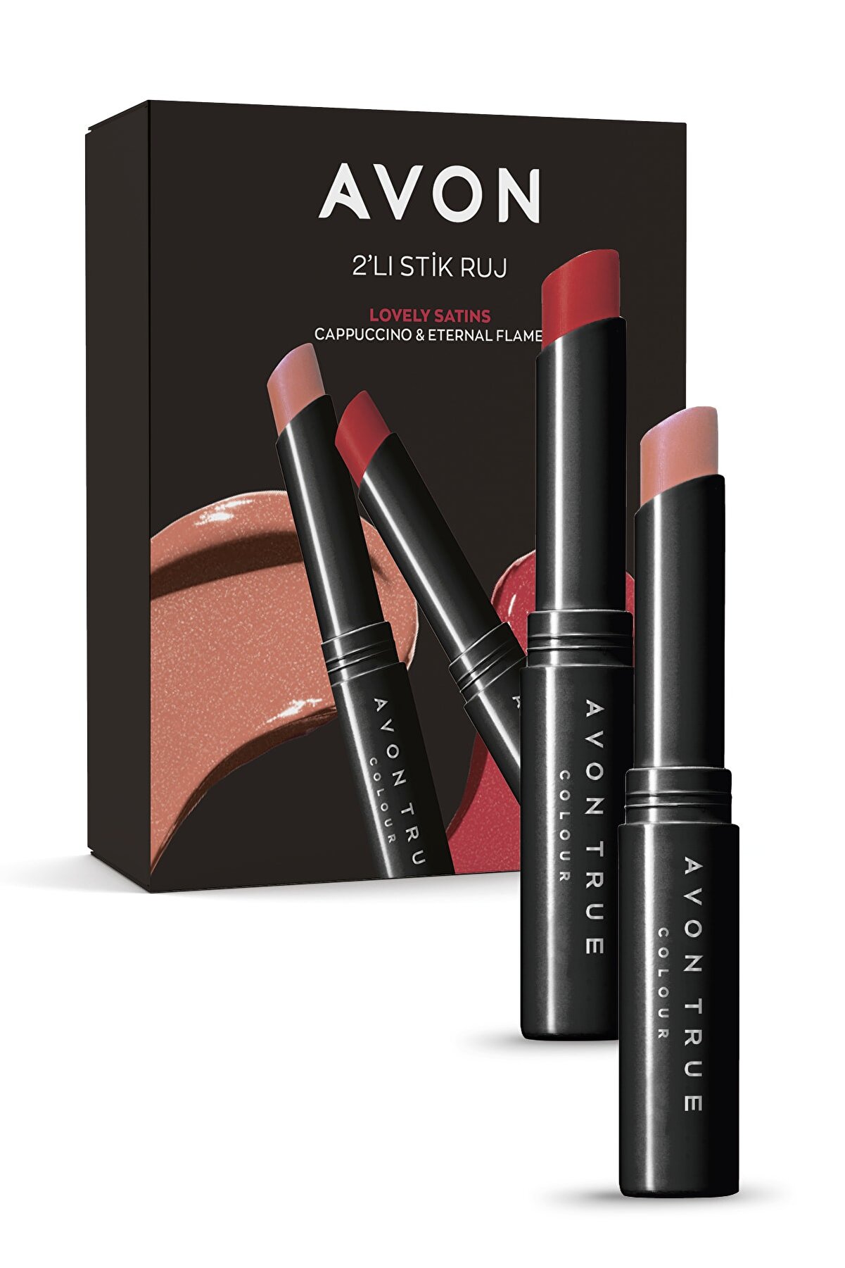 Avon 2'li Lip Stylo Set (LOVELY SATİNS) Cappucino Ve Eternal Flame ...